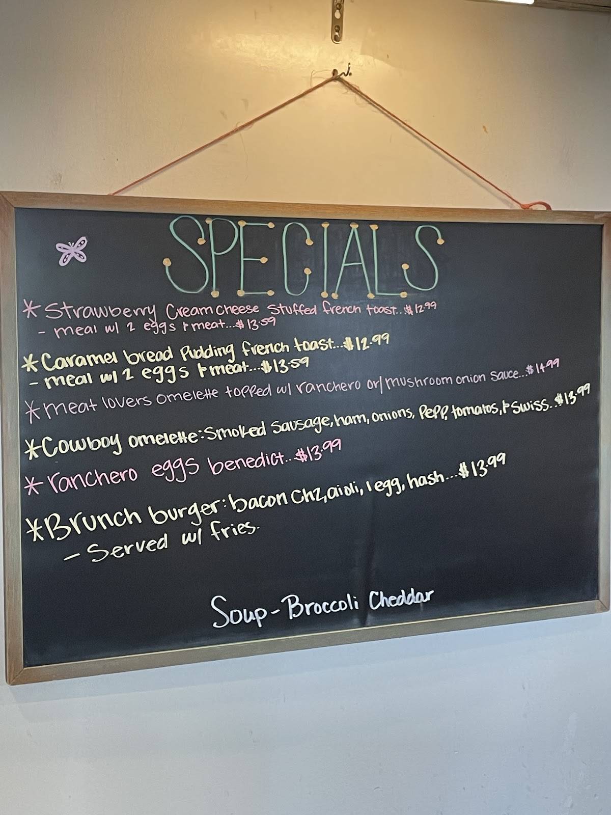 Menu at Chris' Cafe, Clearfield