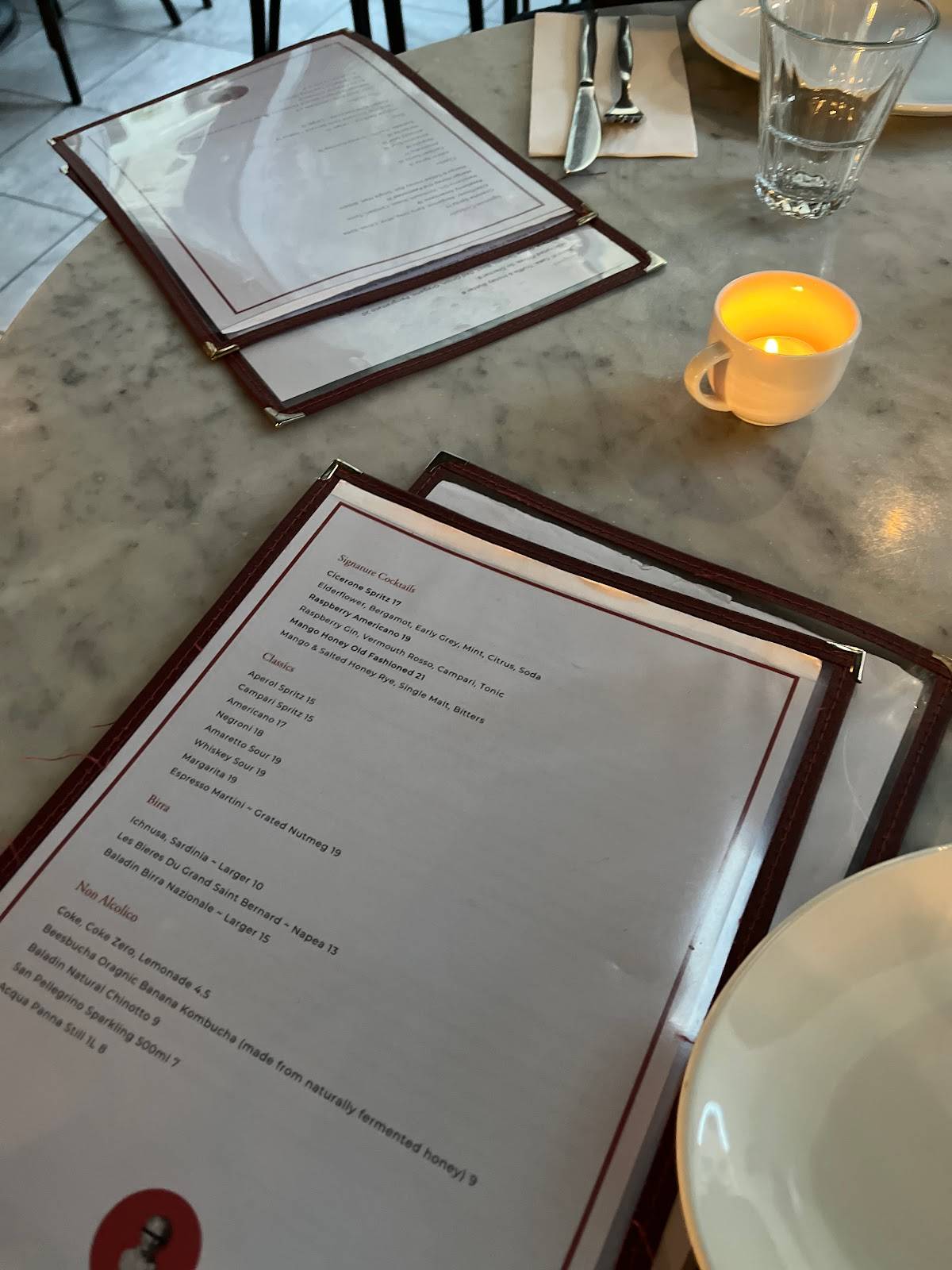 Menu at Cicerone ~ Cucina Romana restaurant, Surry Hills