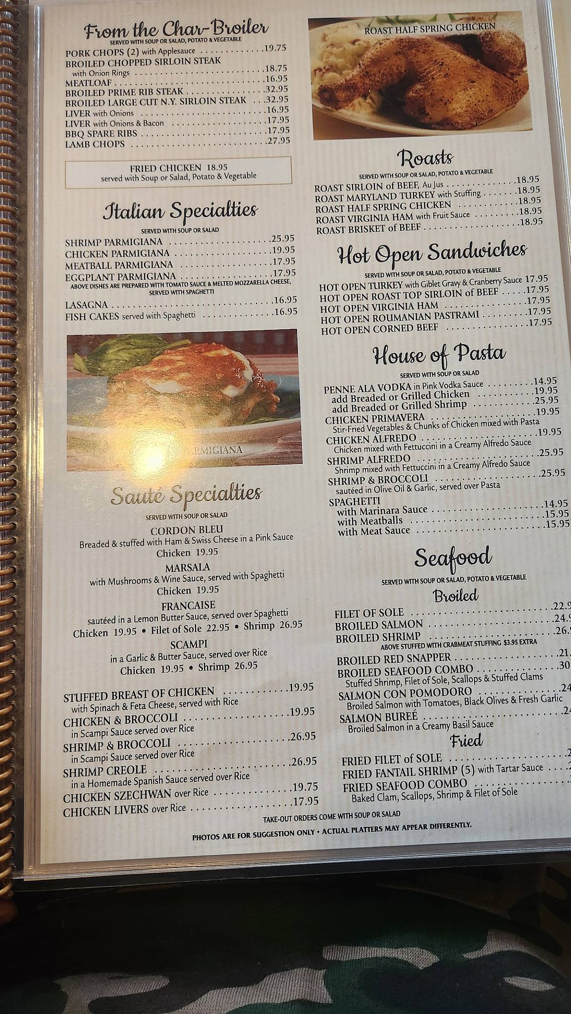 Menu at Columbus Diner restaurant, Mount Vernon