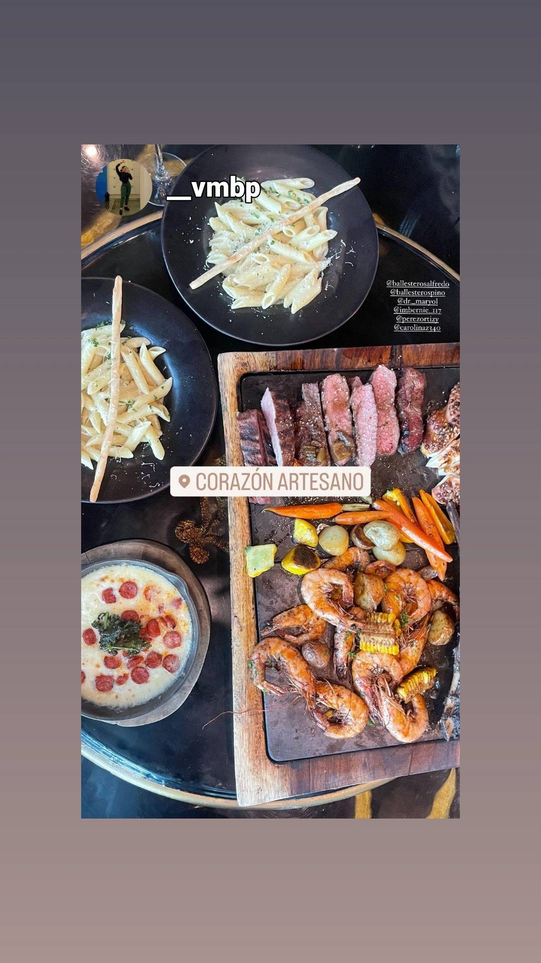 Menu at Corazón Artesano restaurant, Mexicali
