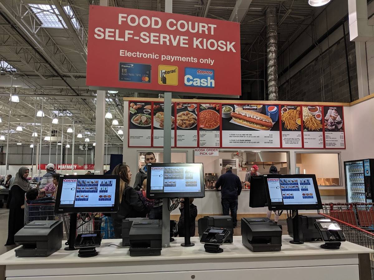 Carta de comida rápida Costco Food Court, Ottawa, Merivale Rd
