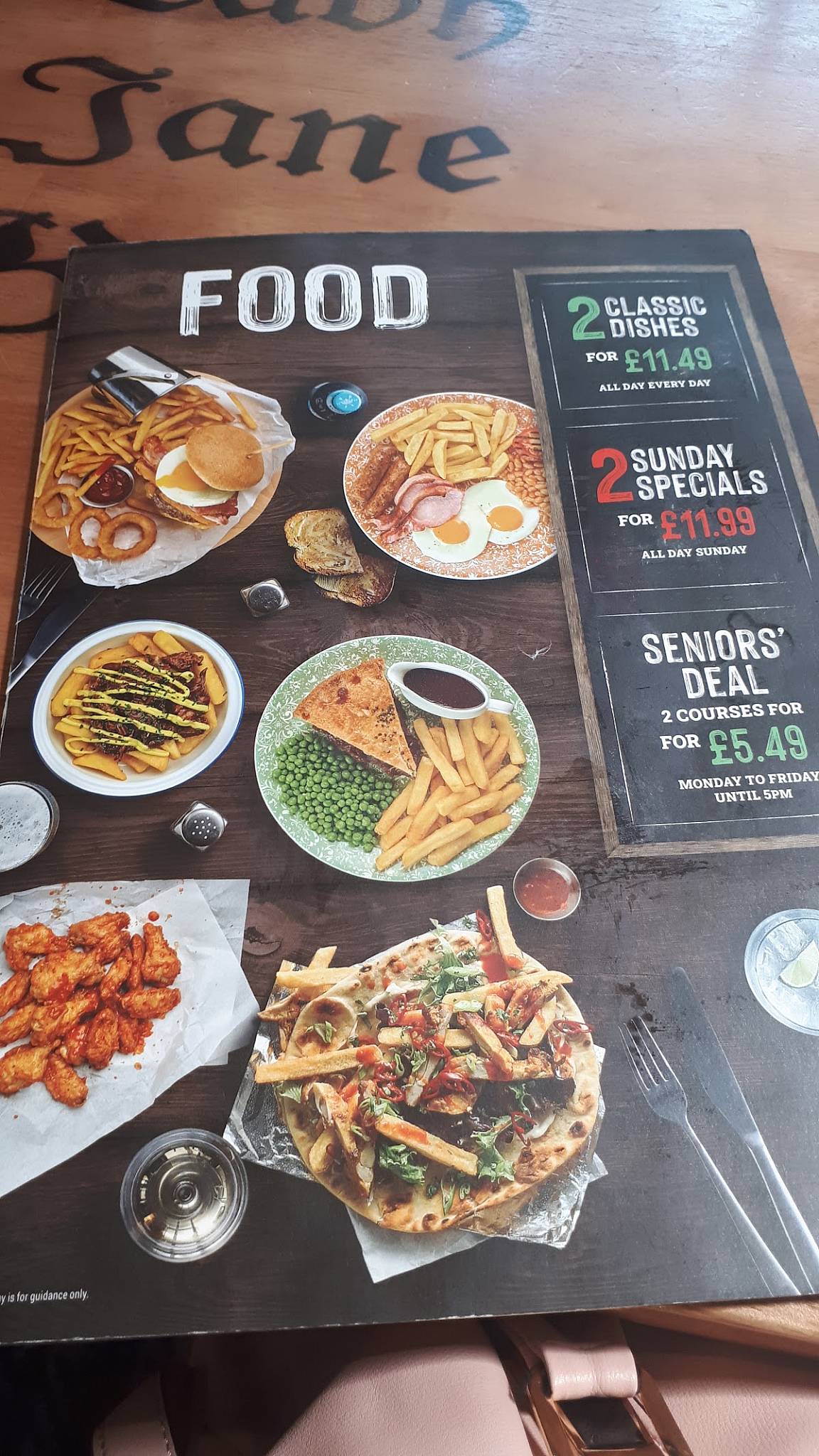 Menu at Counting House pub & bar, Leicester