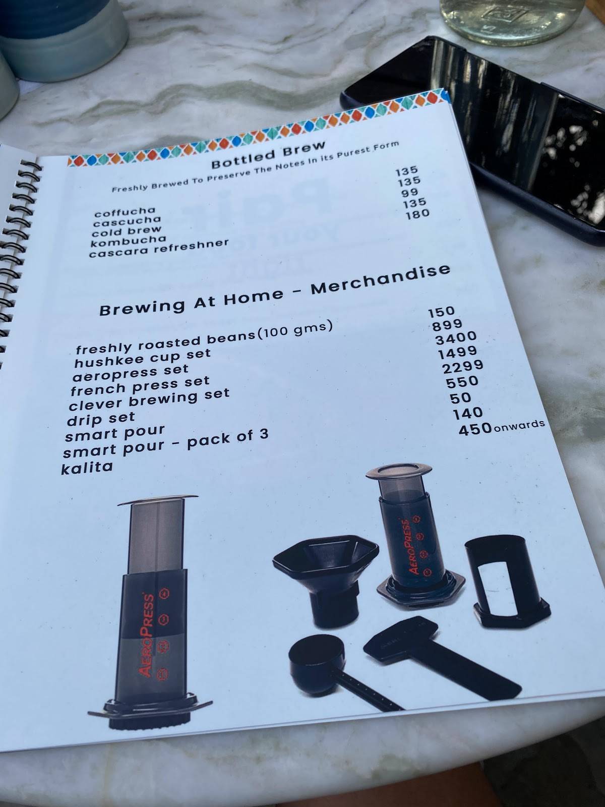 Menu at Craft Coffee Experience Centre - Ballygunge, Kolkata