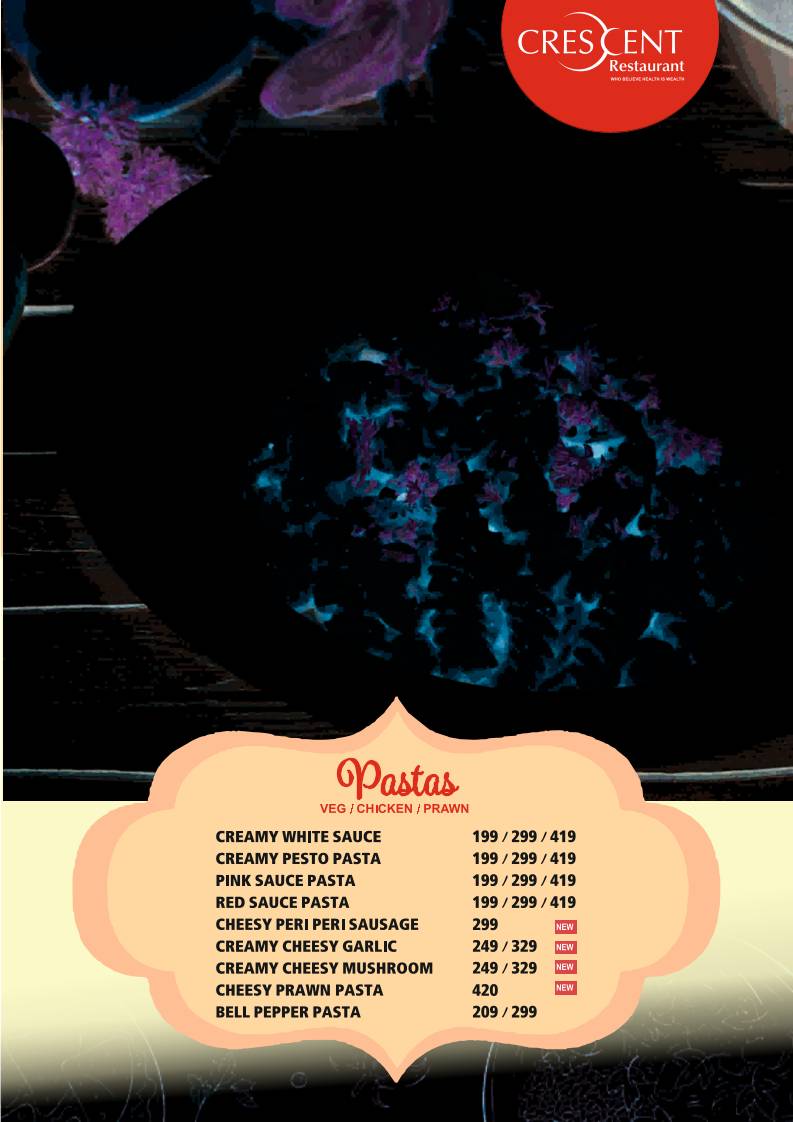 Menu at Crescent Restaurant, Vanagaram, Chennai, Tower 1
