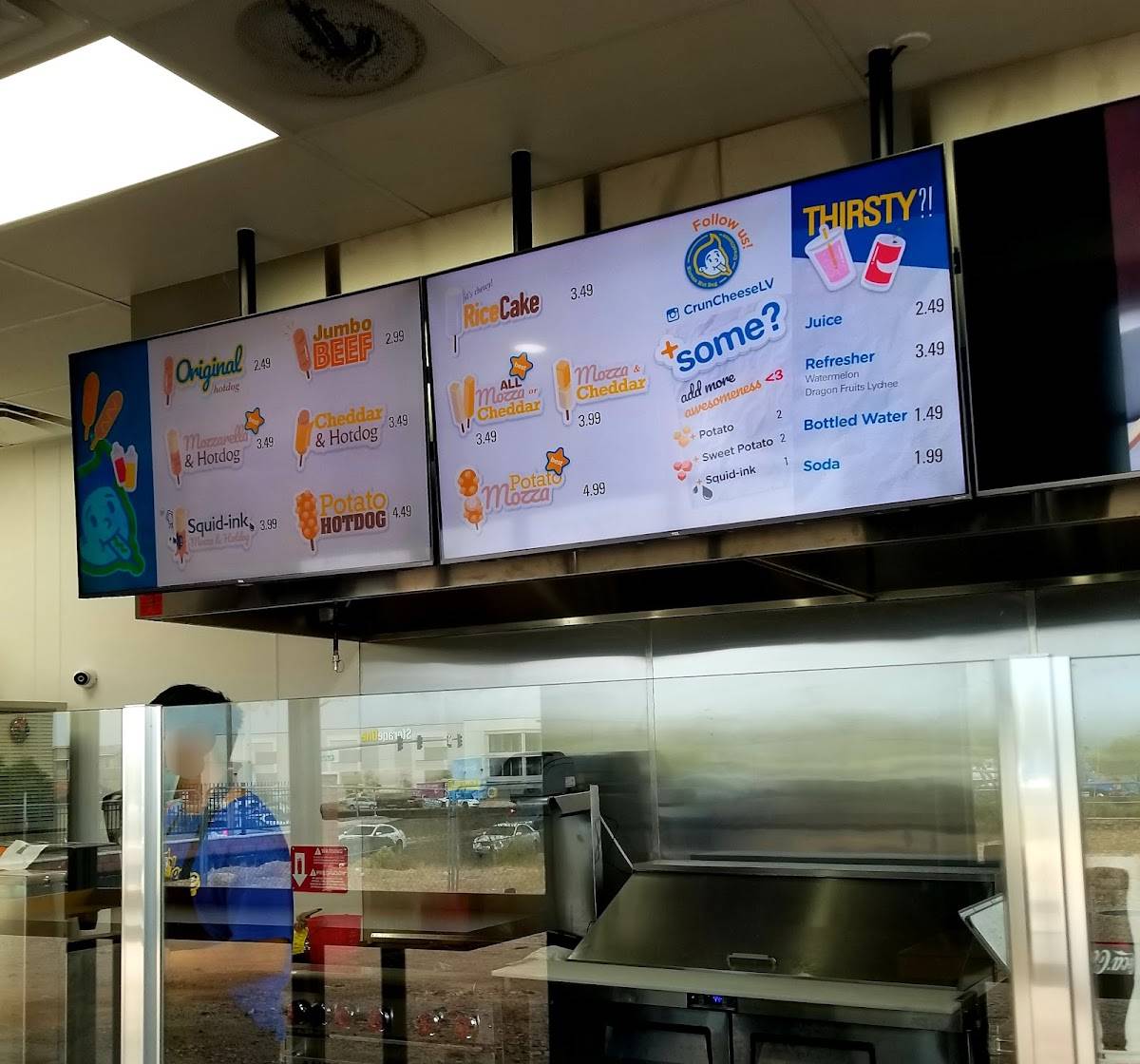 Menu at CrunCheese Korean Hot Dog- Blue Diamond restaurant, Las Vegas