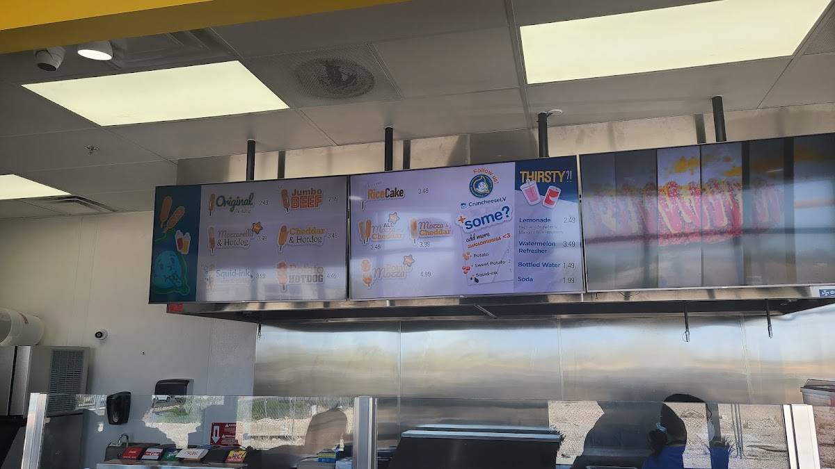 Menu at CrunCheese Korean Hot Dog- Blue Diamond restaurant, Las Vegas