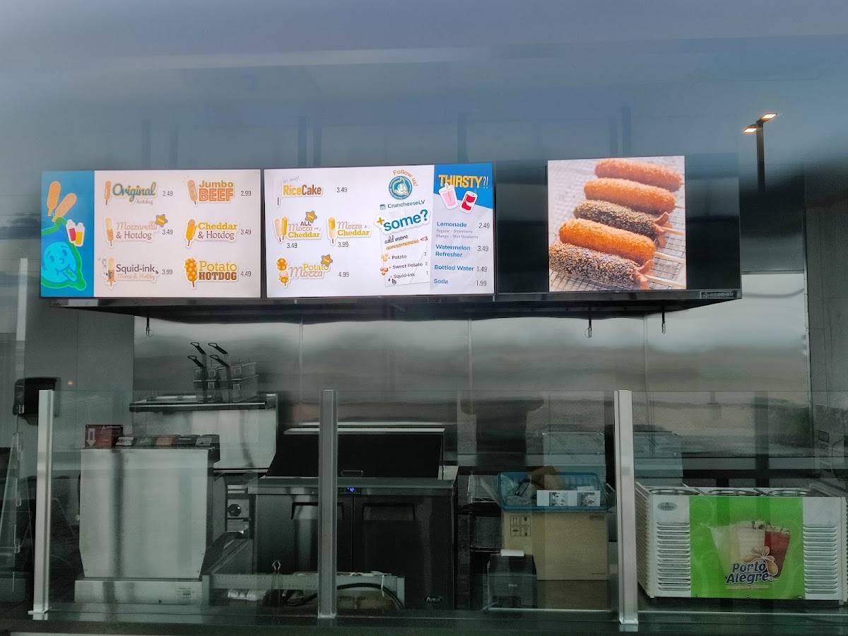 Menu at CrunCheese Korean Hot Dog- Blue Diamond restaurant, Las Vegas