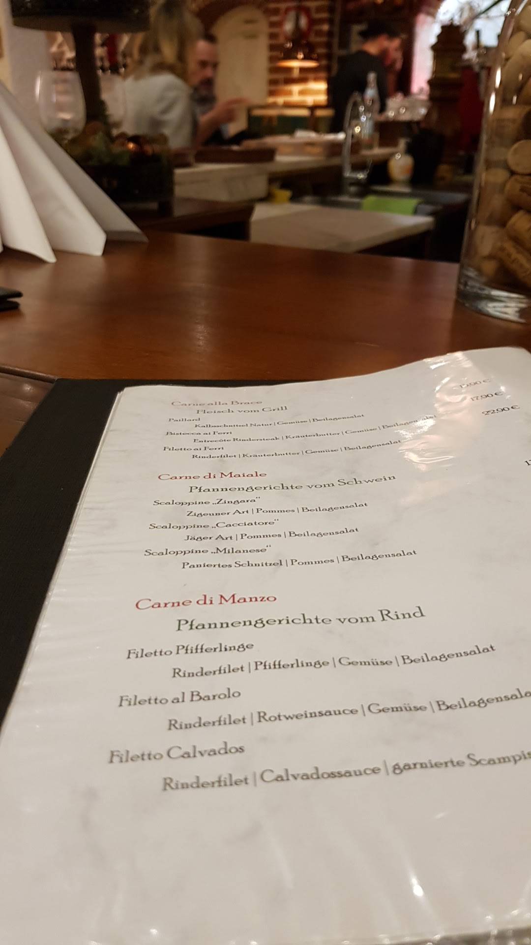Speisekarte von Da Renato restaurant, Bad Schönborn