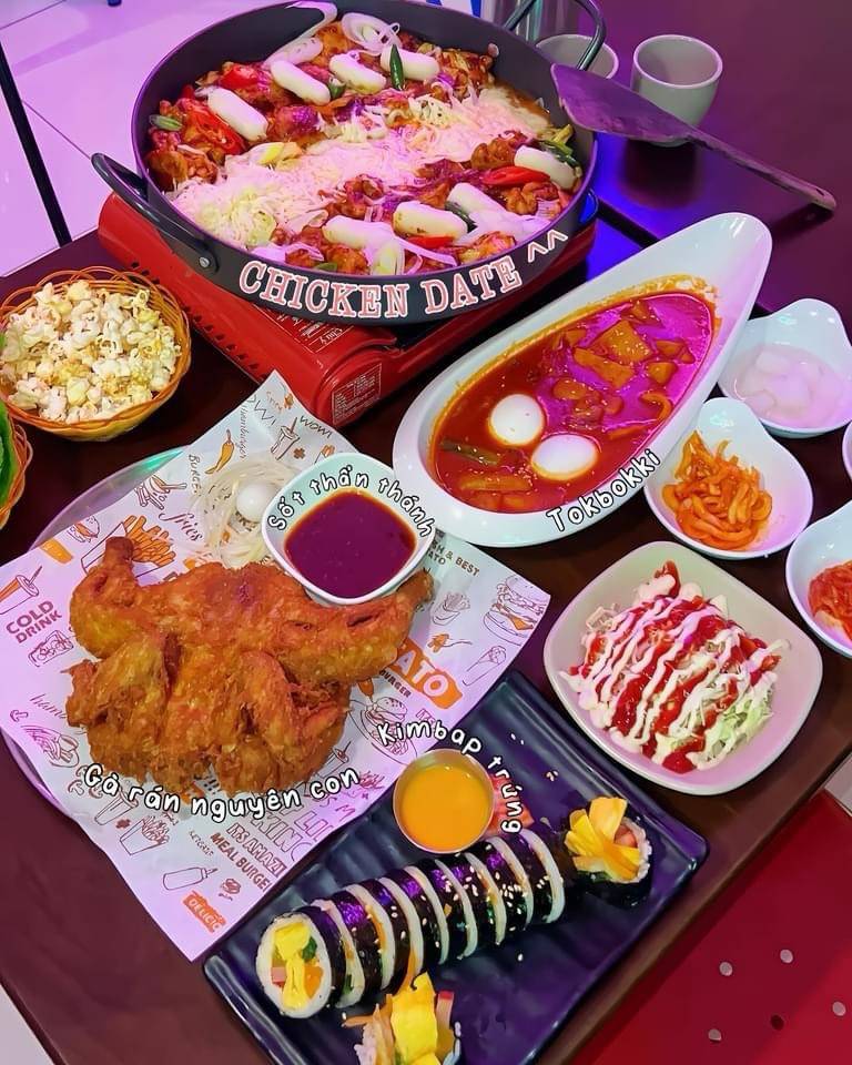 Menu at DaBang Chicken restaurant, Hanoi