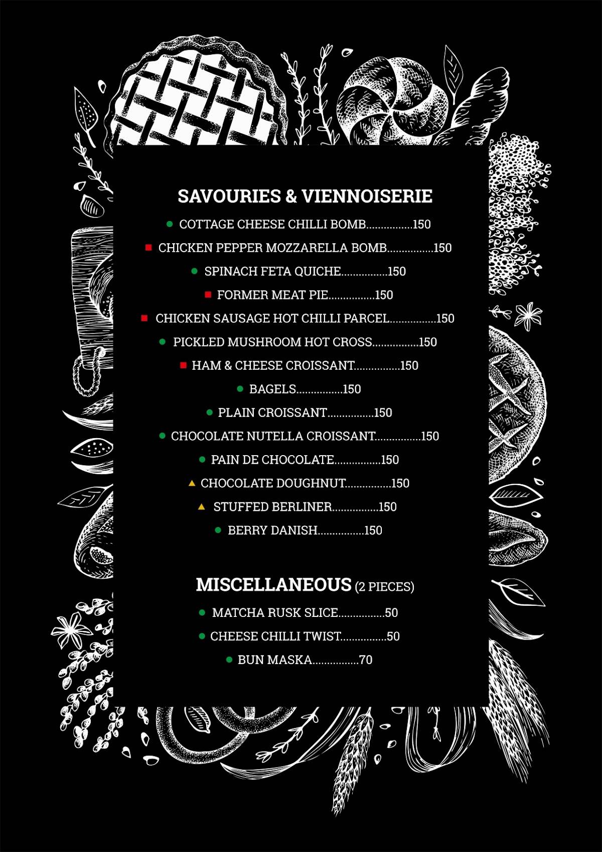 Menu at Dali - The Art Cafe', Nagpur