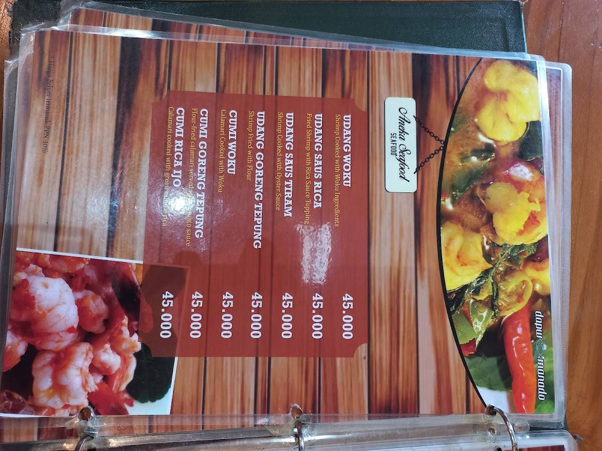 Menu at Dapur Manado Restaurant, Yogyakarta