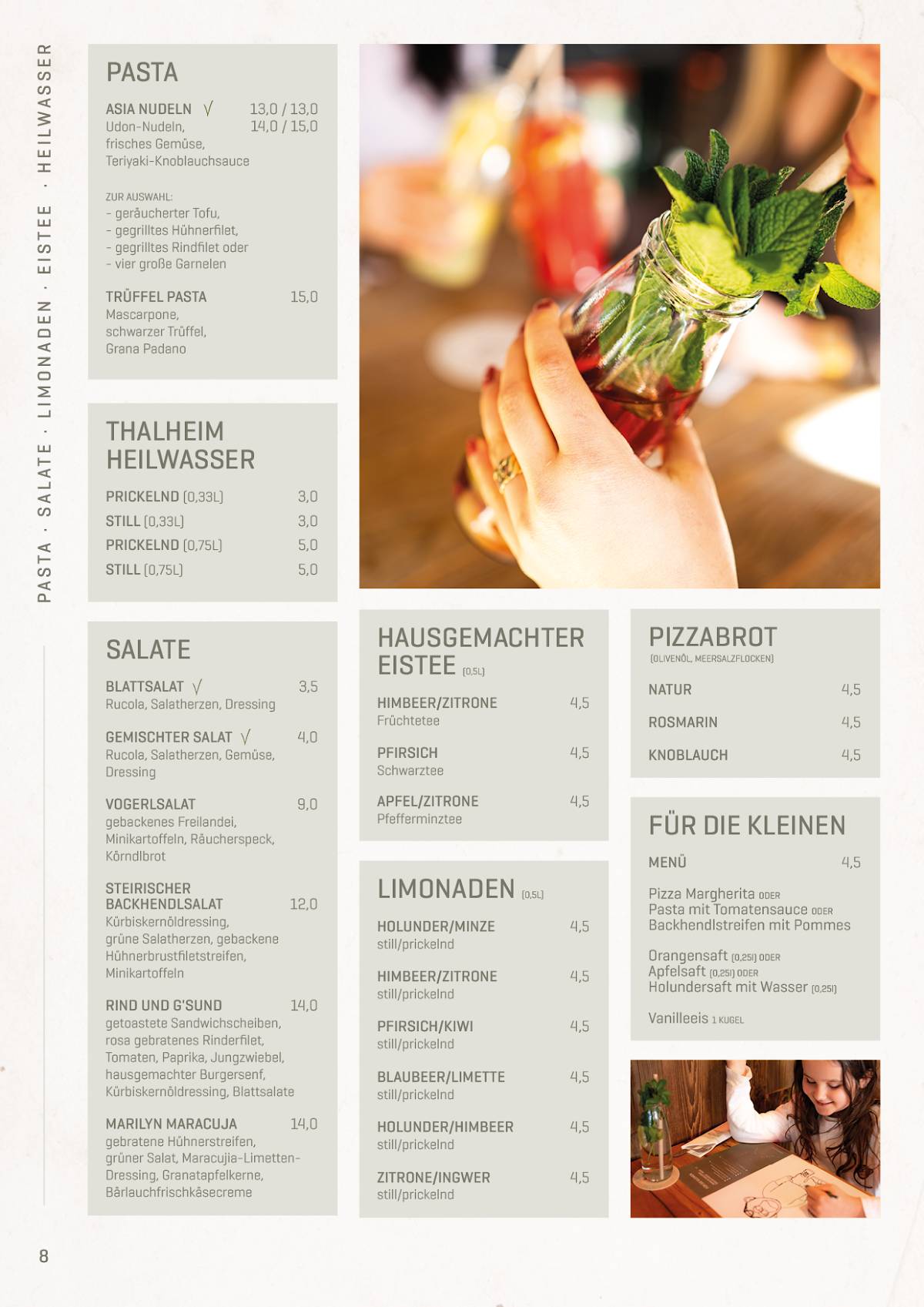Speisekarte von Das Eggenberg pub & Bar, Graz, Eggenberger Allee 49