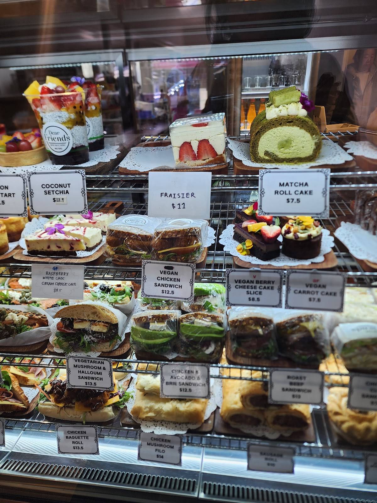 Menu at Dear Friends Cafe, Auckland
