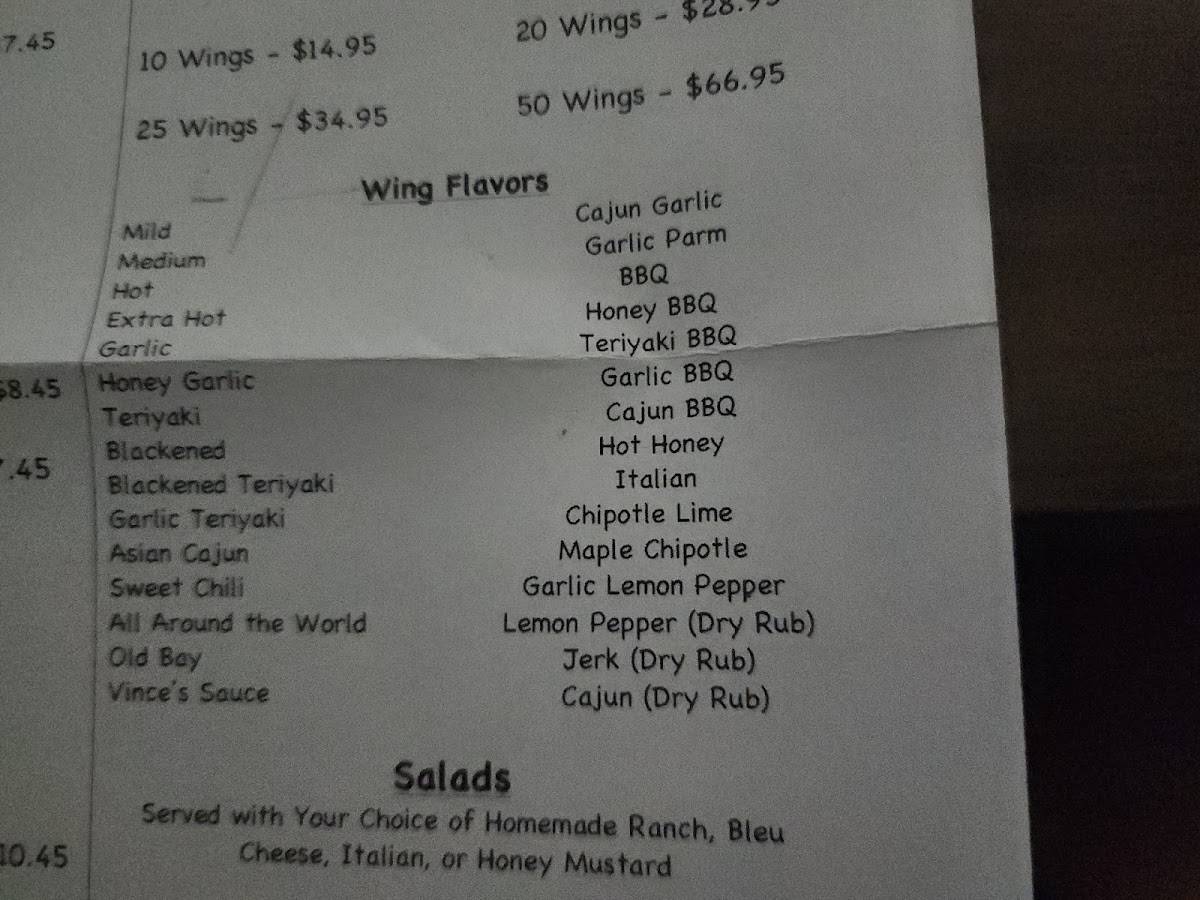 Menu at Decisions Grill & Bar, Lakeland, E Edgewood Dr G