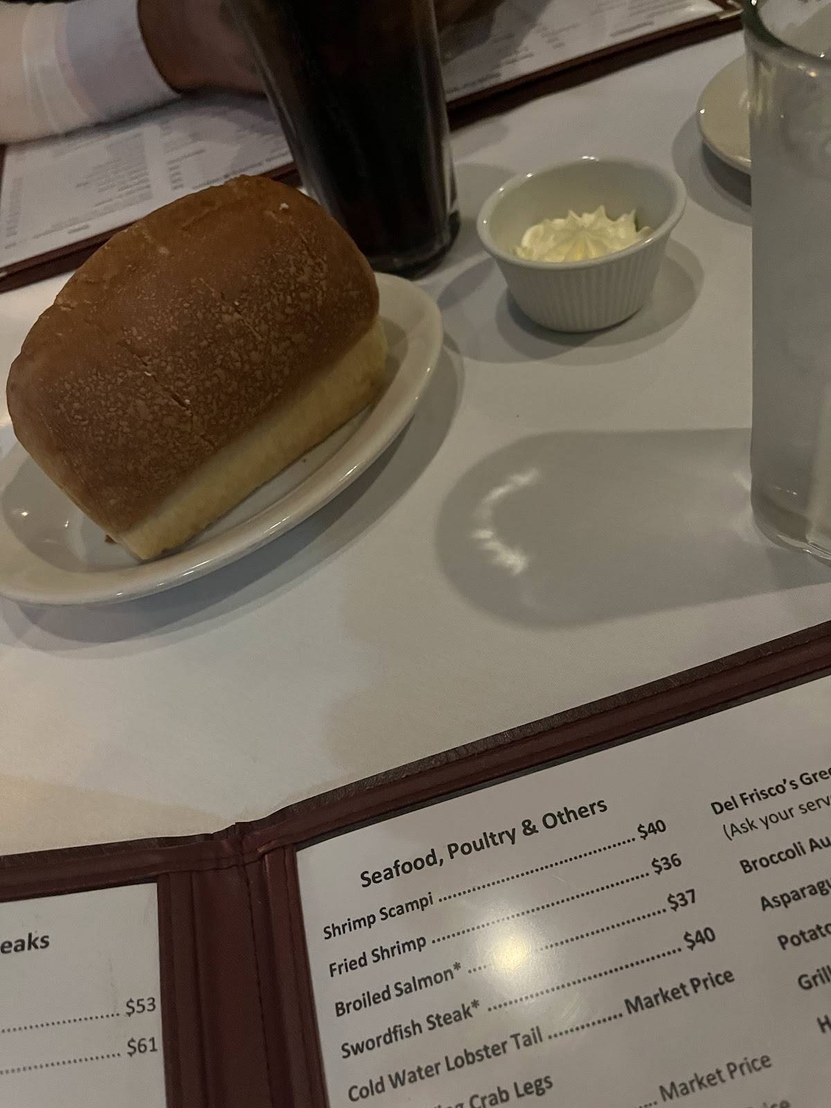 Menu at Del Frisco's steakhouse, Louisville, 101 Whittington Pkwy