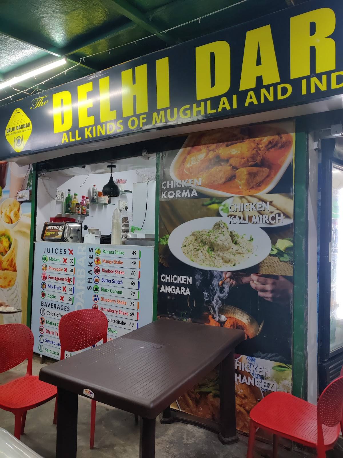 Menu at Delhi Darbar Restaurant, New Delhi, Main