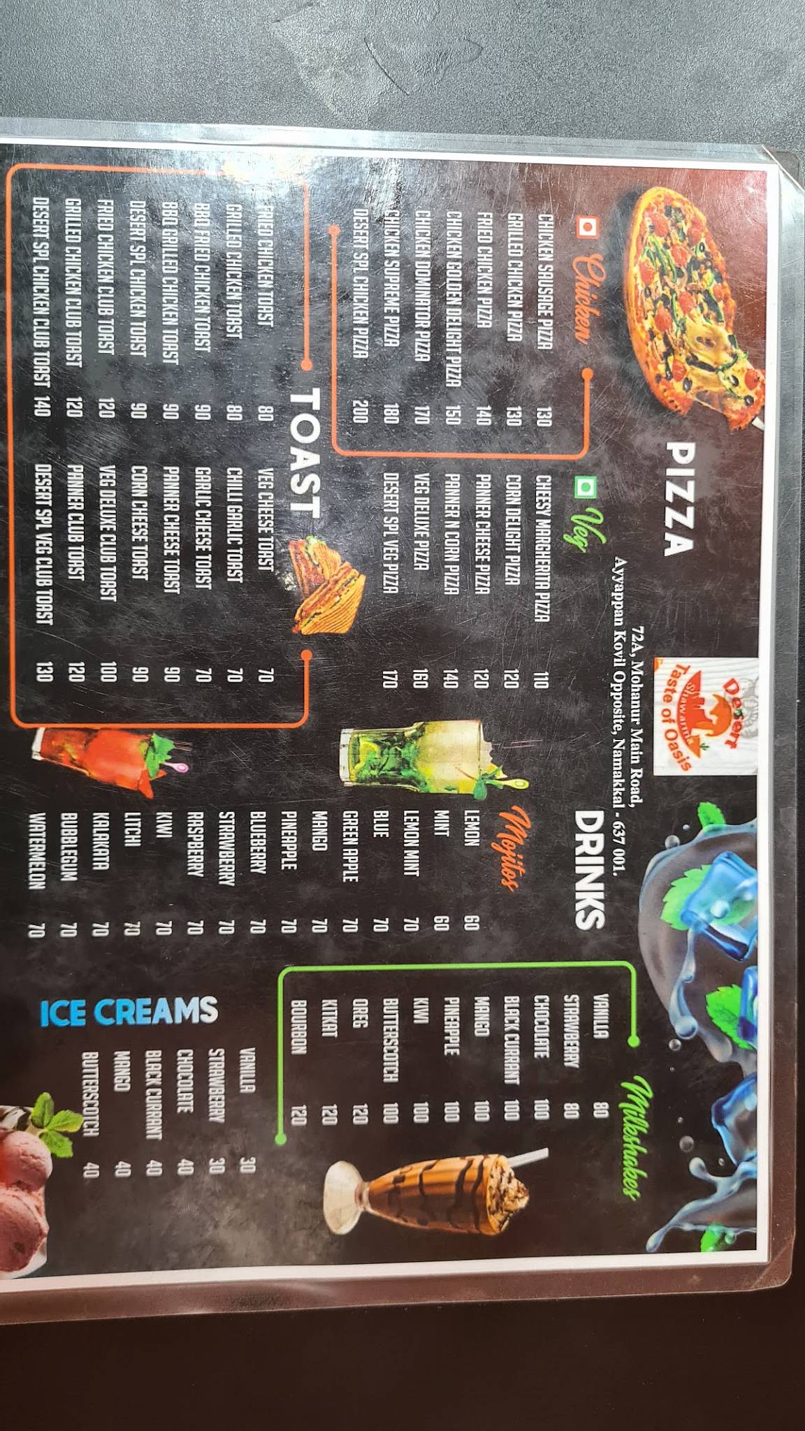 Menu at Desert Shawarma - Namakkal, Namakkal