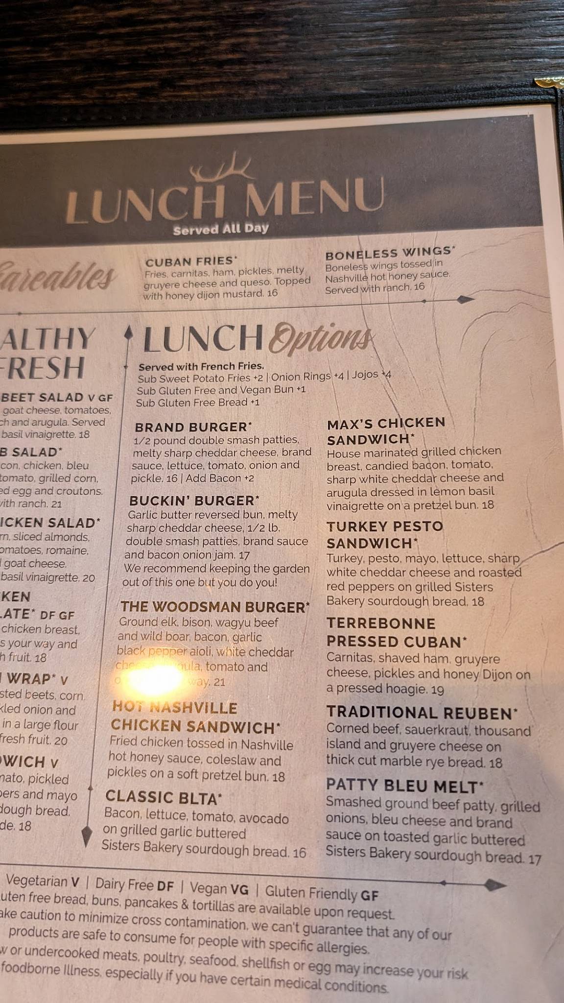 Menu at Brand 44° N desserts, Terrebonne