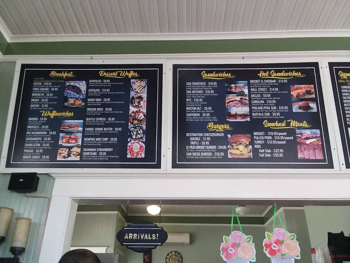 Menu at Destination Smokehouse & Eatery BBQ, Hemet