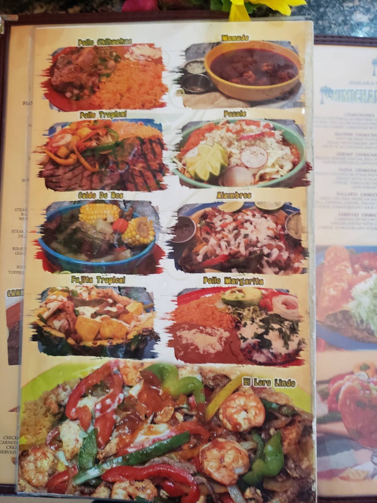 Menu at El Loro Mexican Restaurant, Detroit Lakes