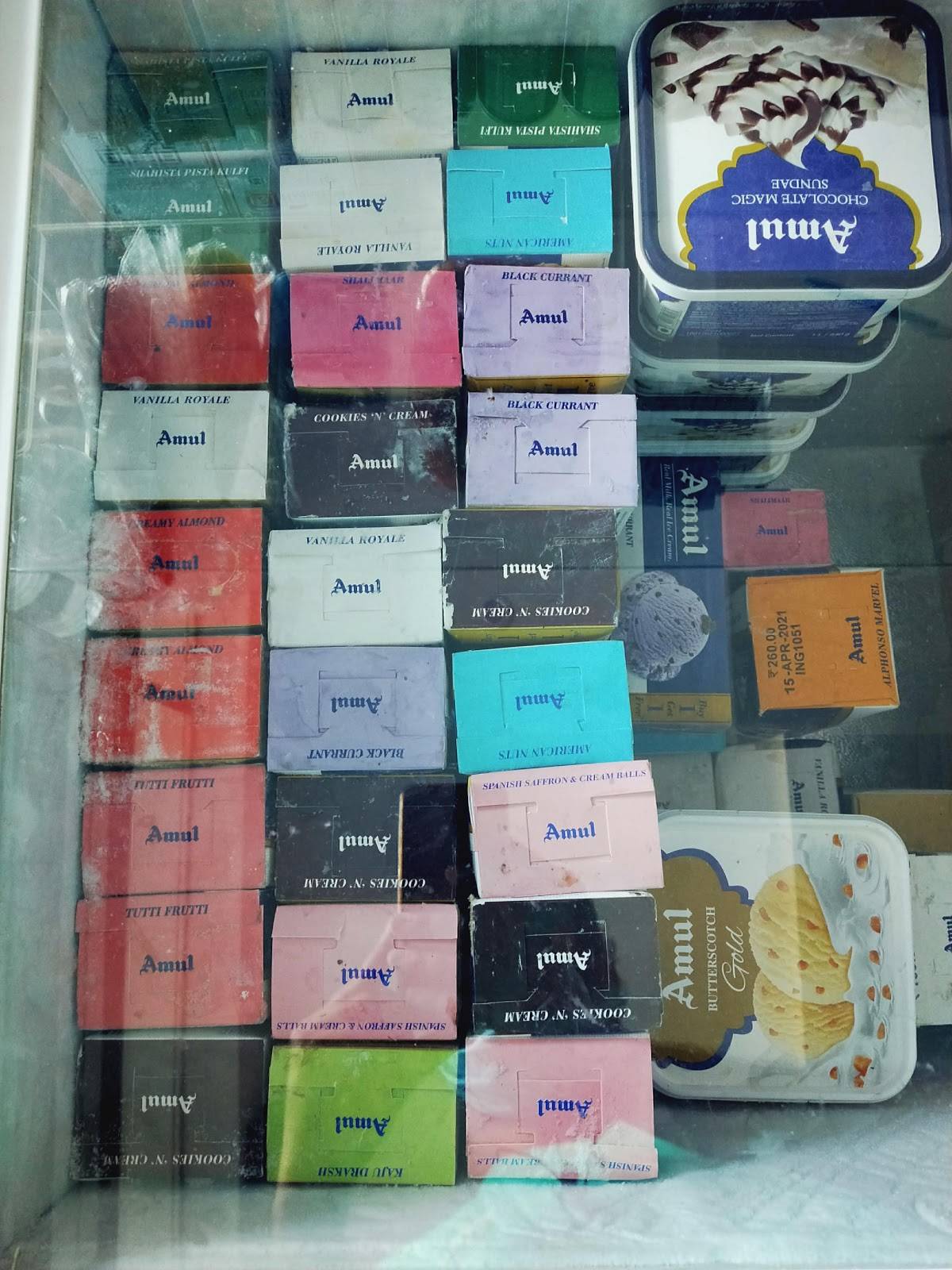 Menu at Amul Ice cream parlour, Cafe and Store, Dewas