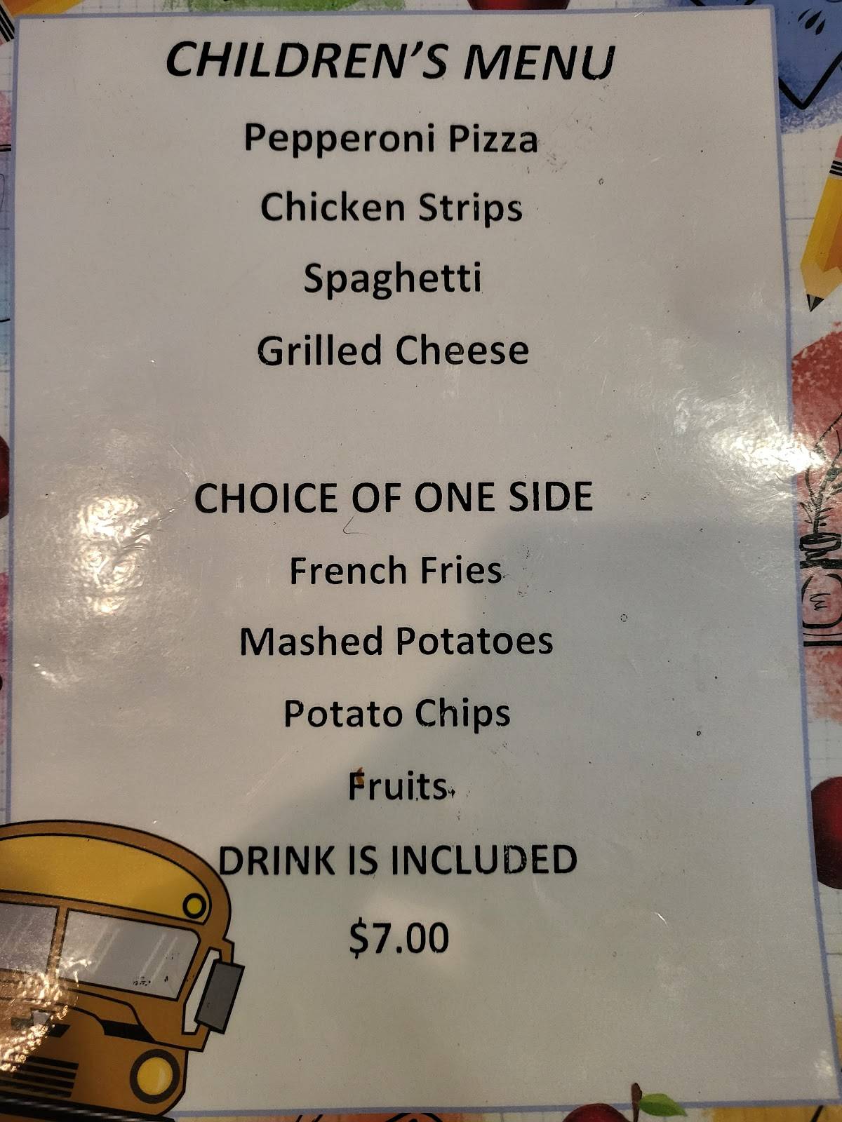 Menu at Dinè Restaurant, Window Rock, 48 West