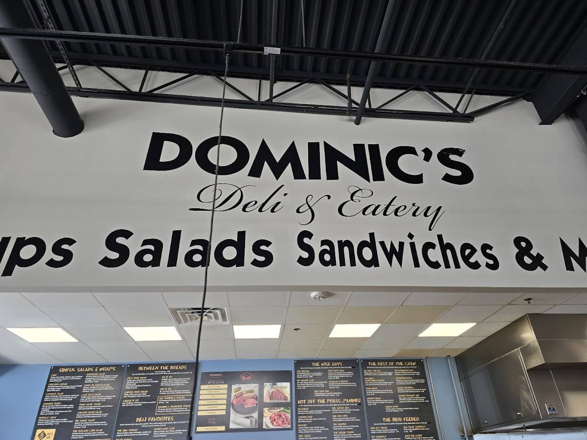 Menu at Dominic's Deli restaurant, Daytona Beach