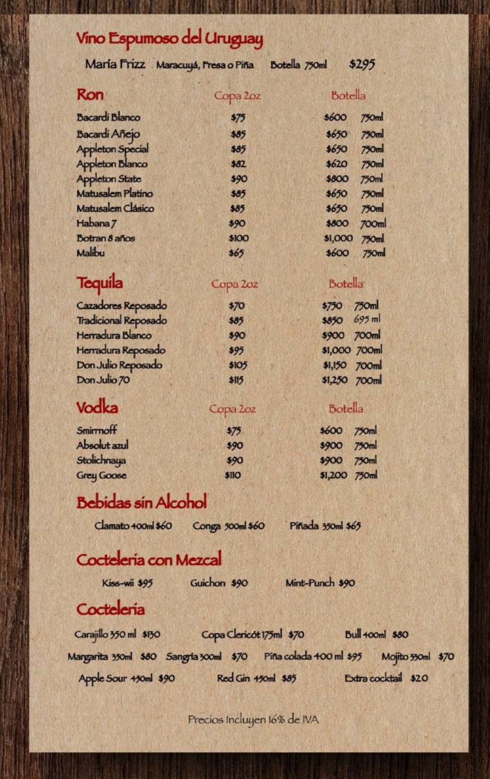 Carta de barbacoa Don Asado Insurgentes, Ciudad de México, Av ...