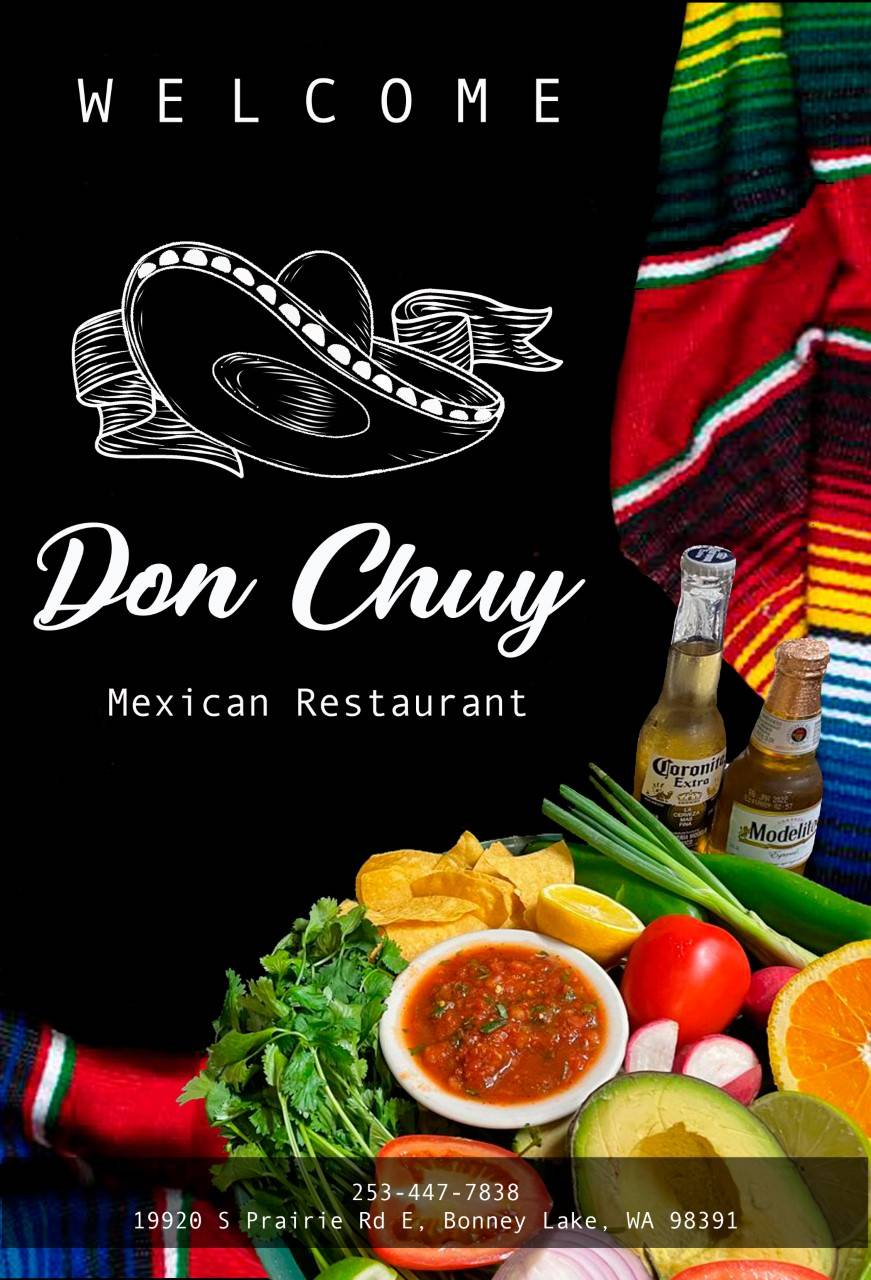 Menu at Don Chuy Mexican Restaurant, Bonney Lake