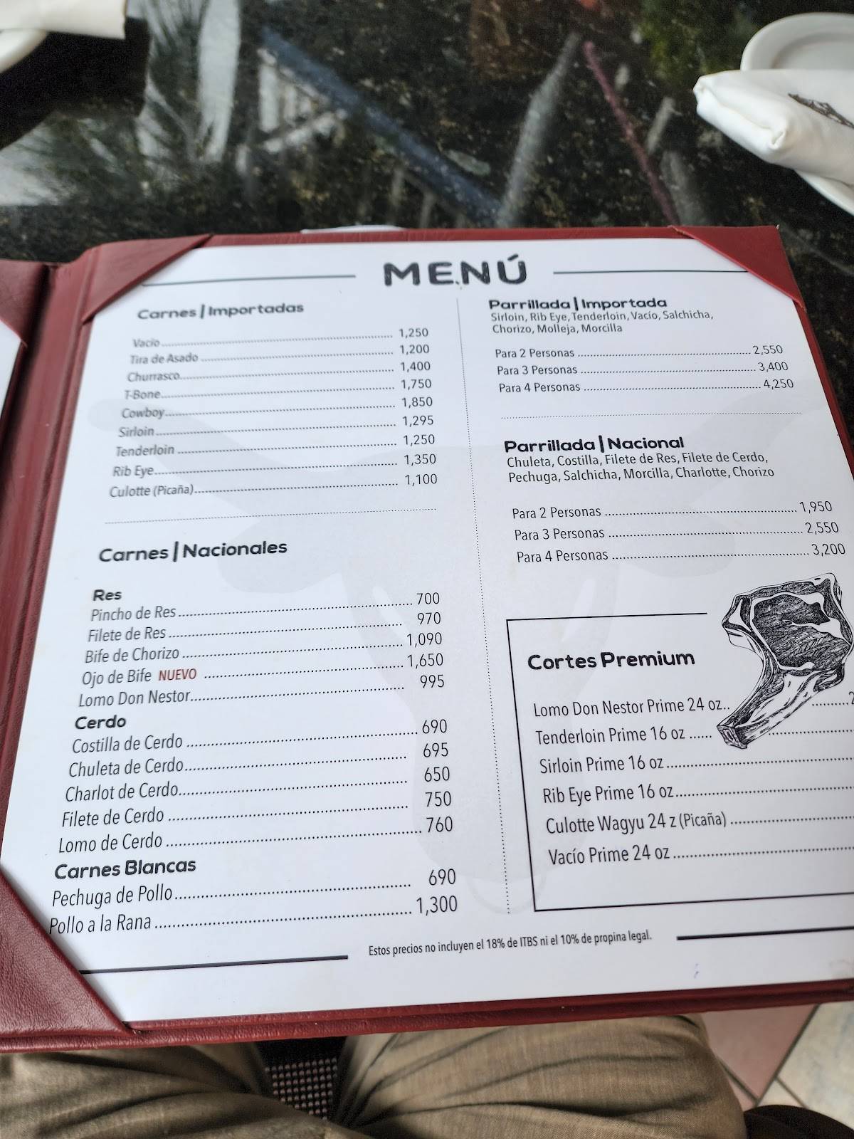Carta de Don Nestor Parrillada, Santo Domingo, Av. Lope de Vega 13