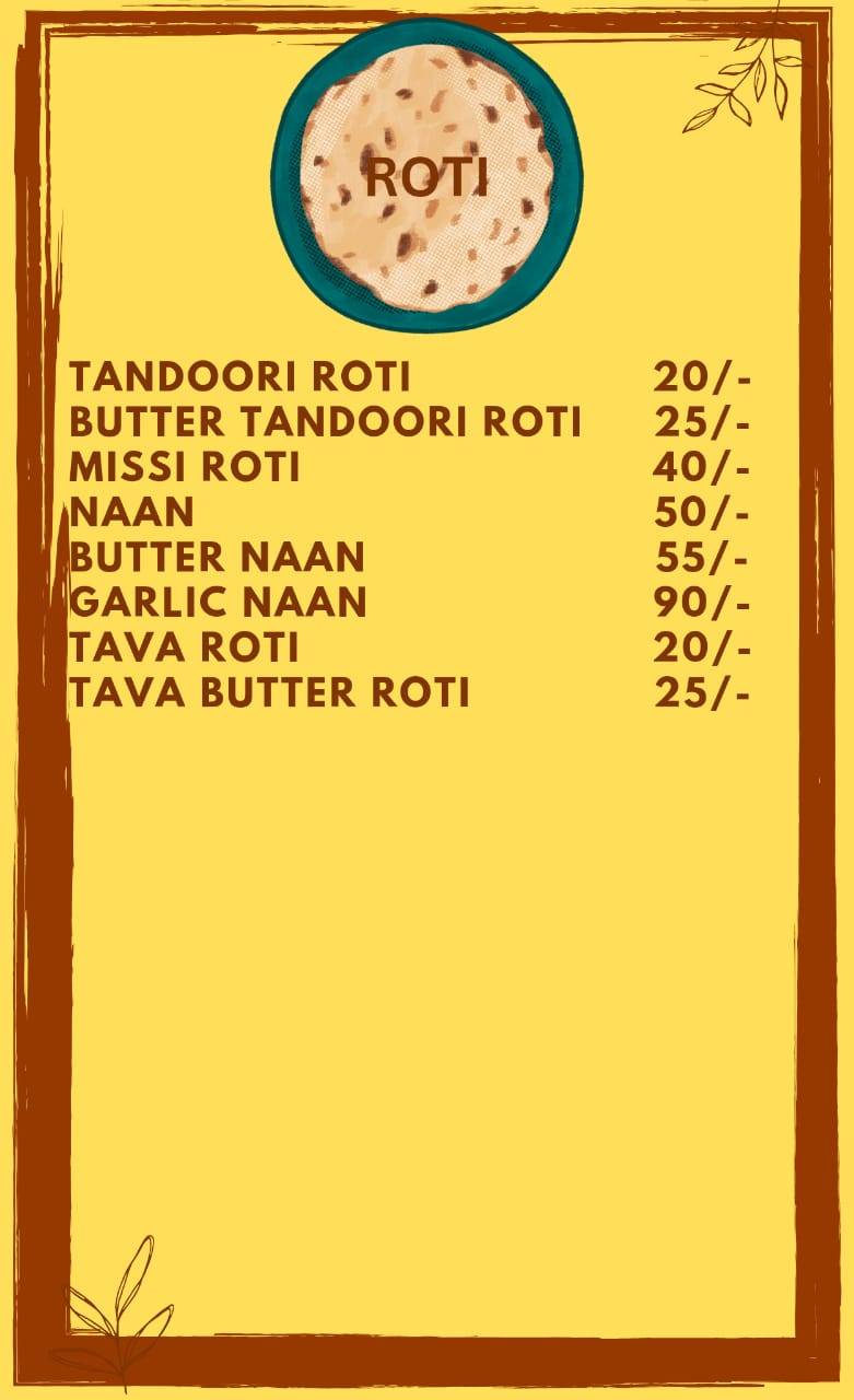 Menu at Dosa Casa, Gajraula