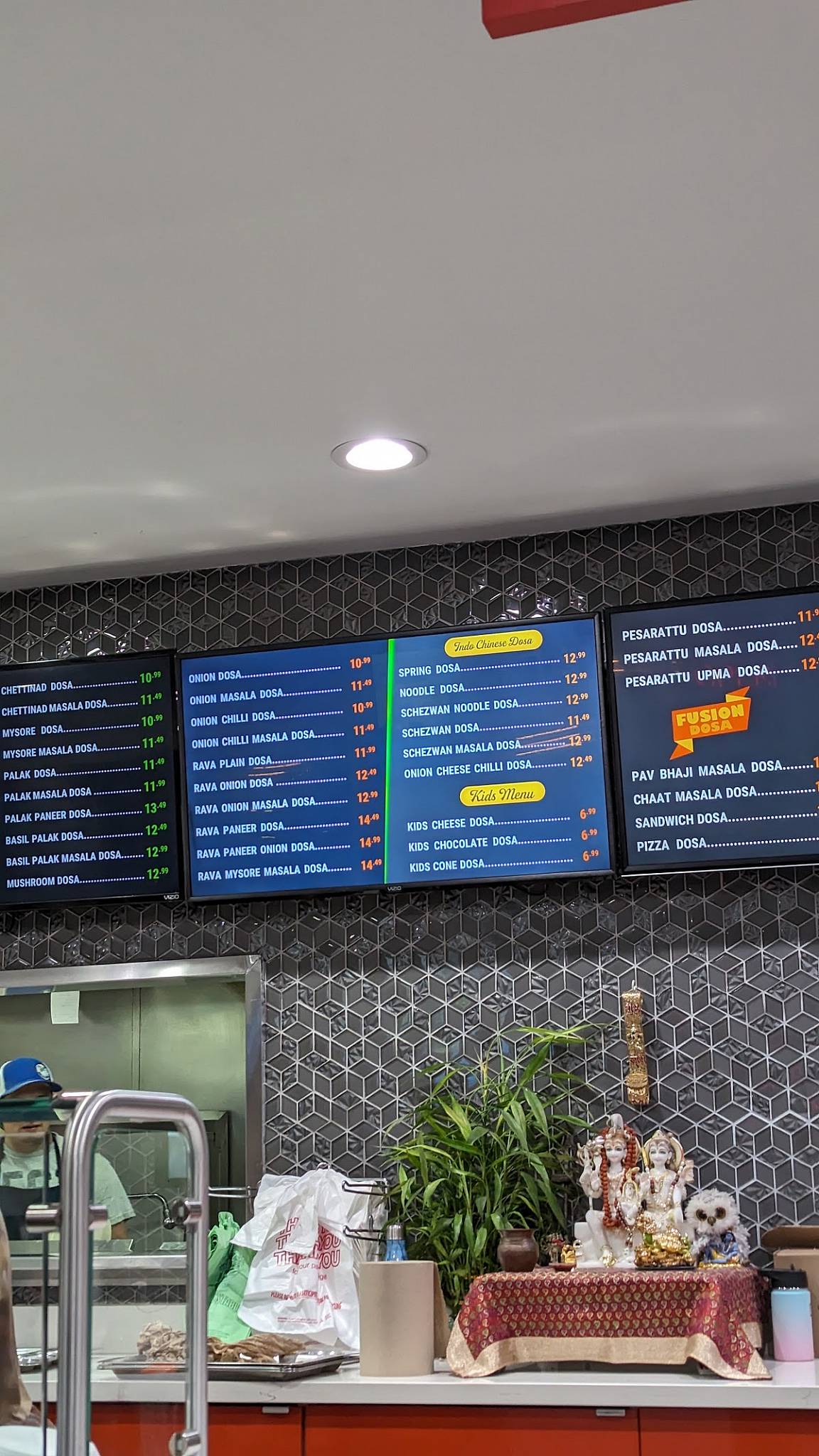 Menu at Dosa House restaurant, Bellevue