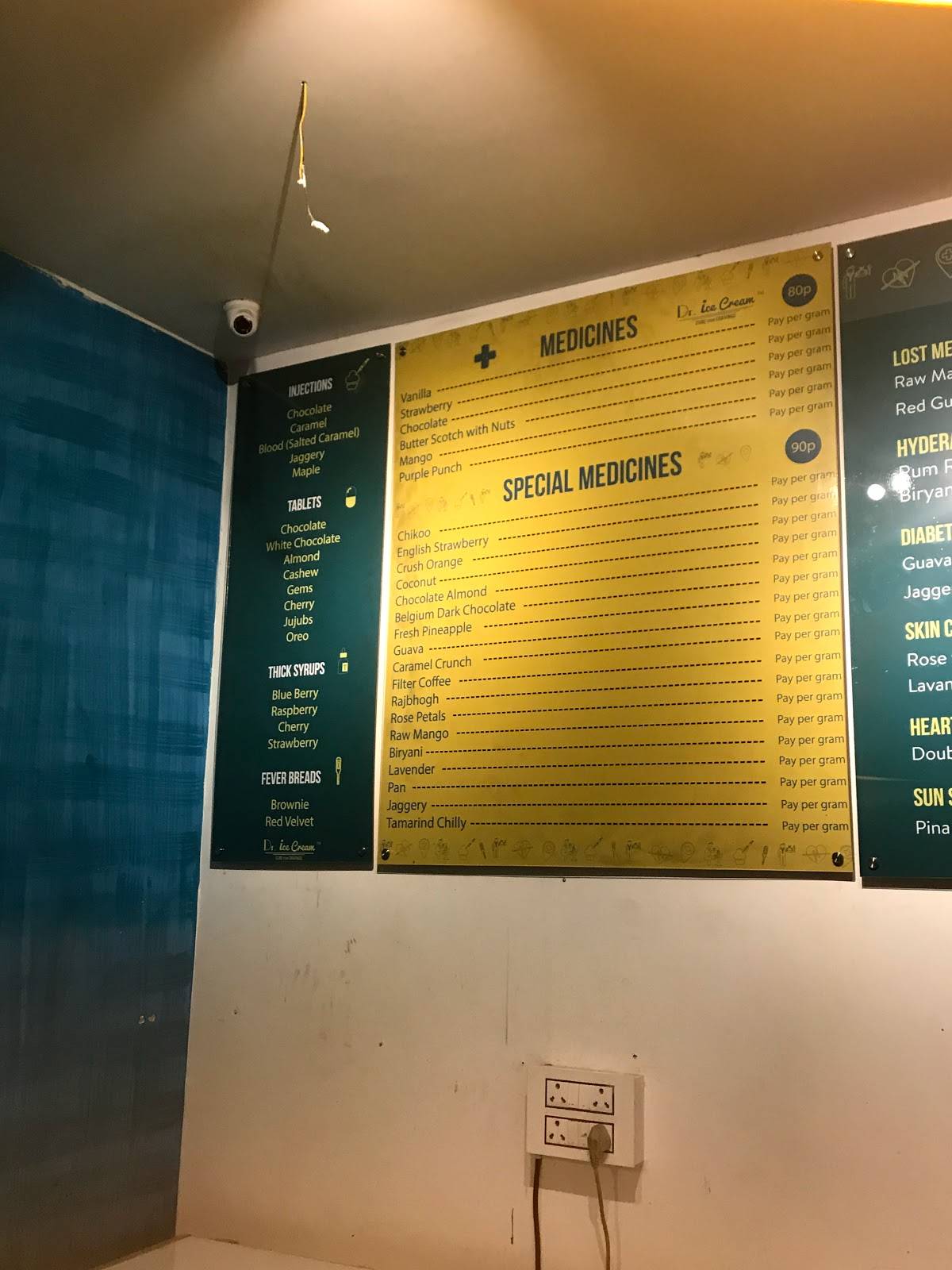 Menu at Dr Ice Cream, Hyderabad, 373