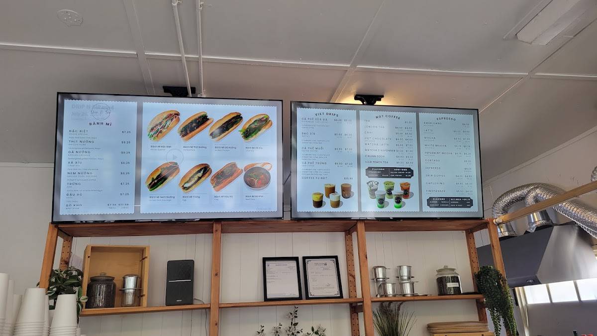 Menu at Drip & Sip Café restaurant, Tukwila