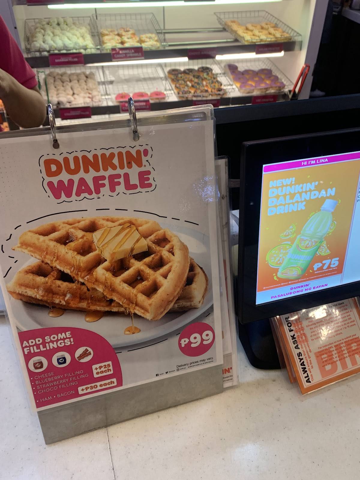 Carta del restaurante Dunkin' - SM Megamall, Mandaluyong