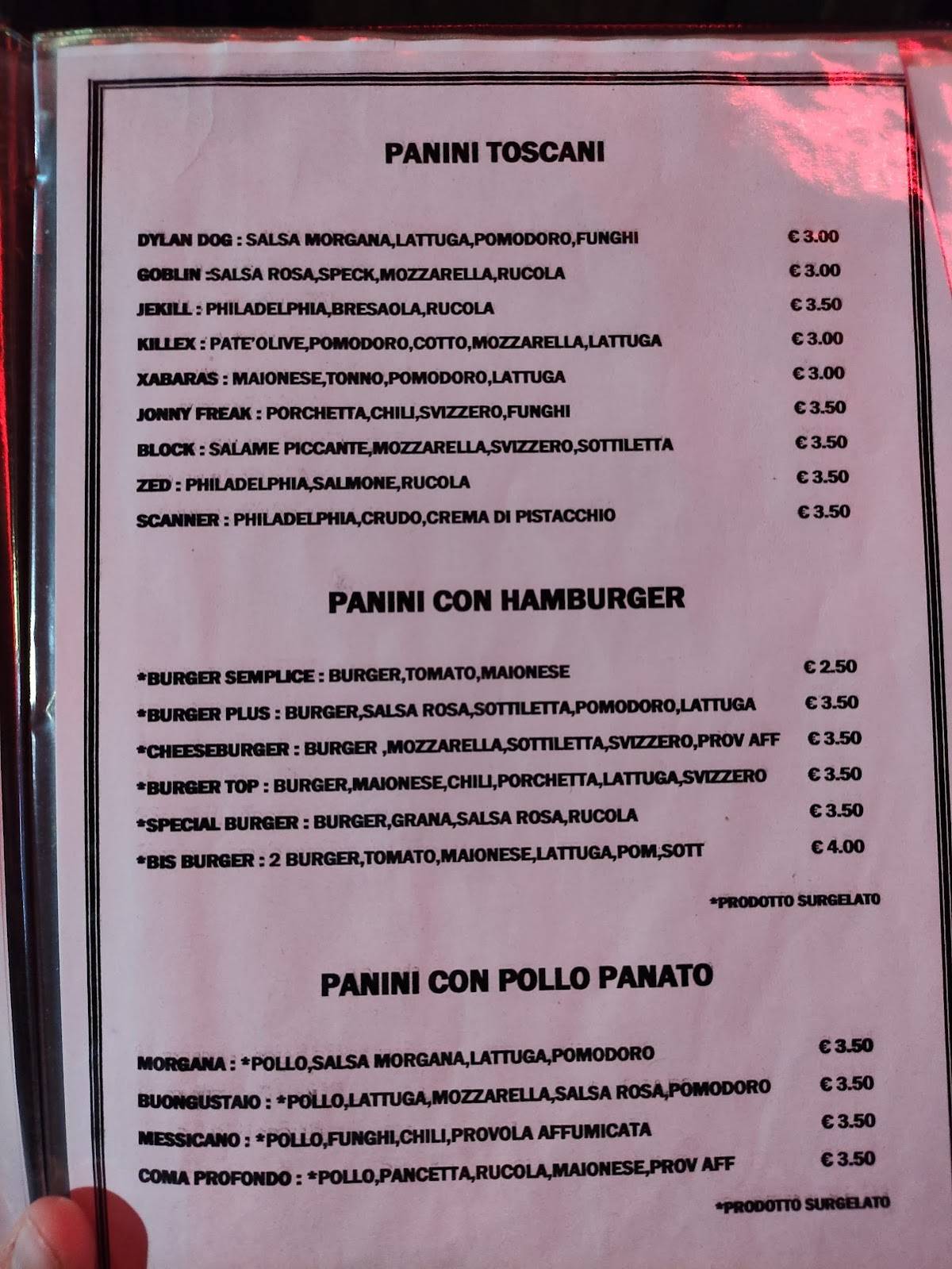 Carta de Dylan Dog horror Pub, Canicattì