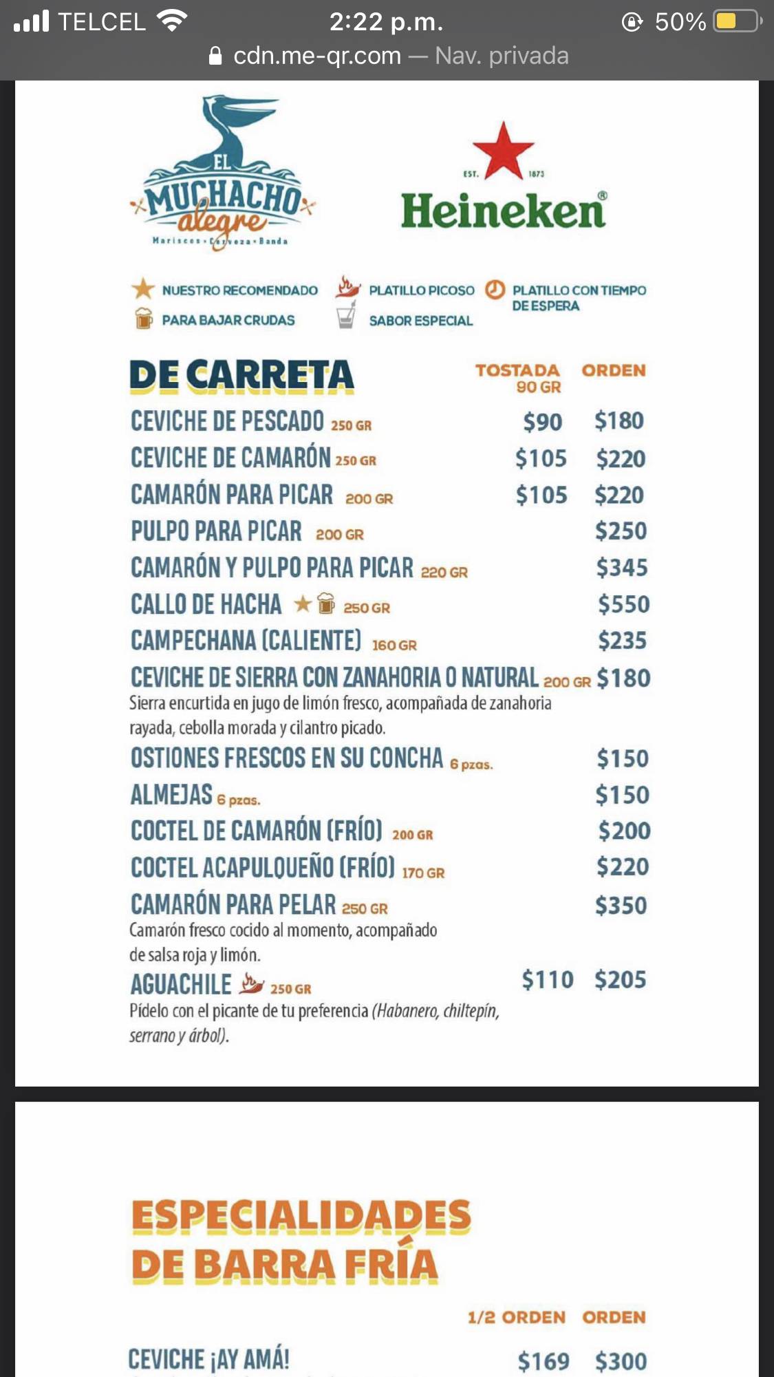 Menu at EL MUCHACHO ALEGRE MEXICALI restaurant, Mexicali, Blvd. Benito ...
