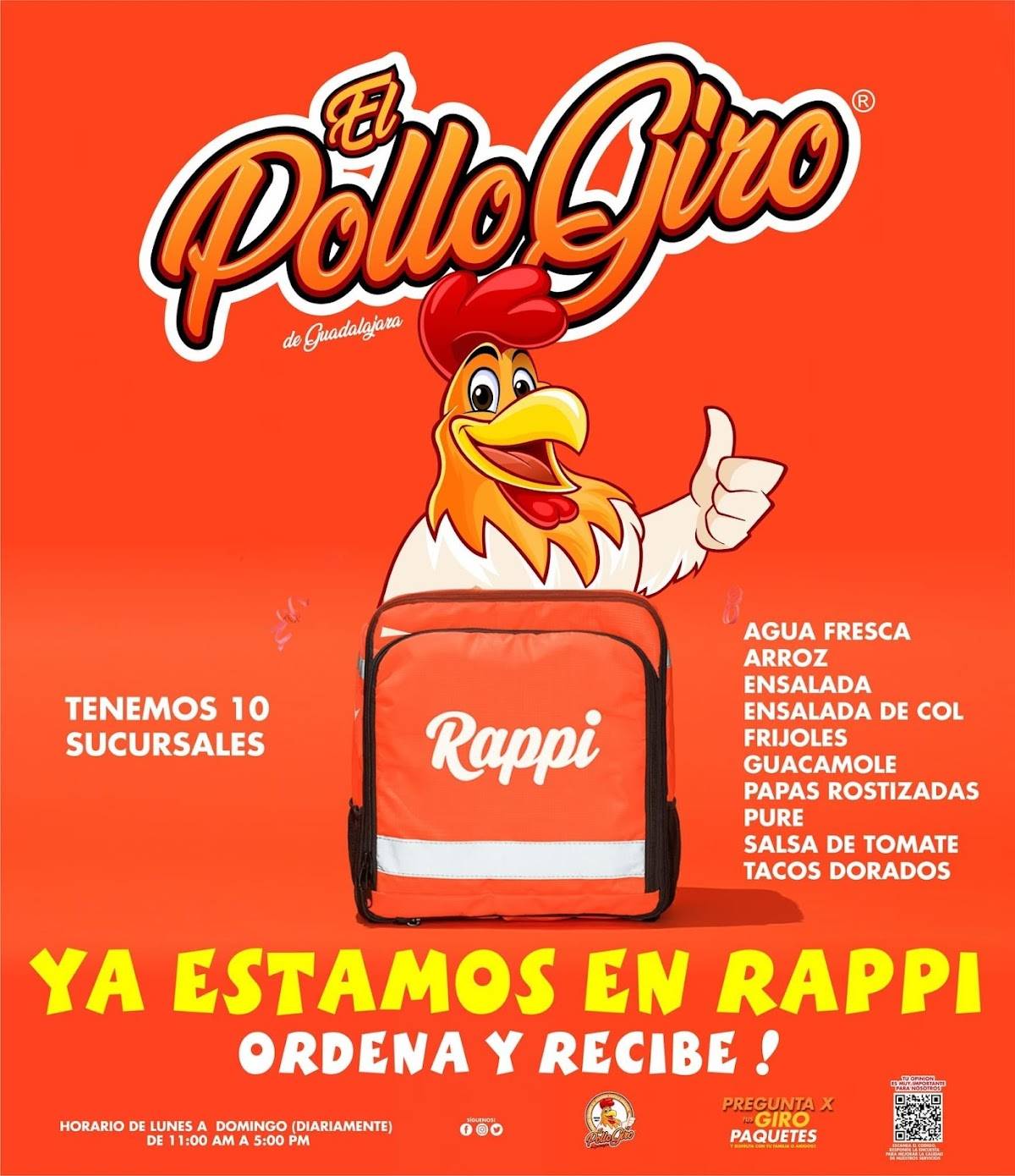 Carta del restaurante EL POLLO GIRO DE GUADALAJARA, Guadalajara, Av ...