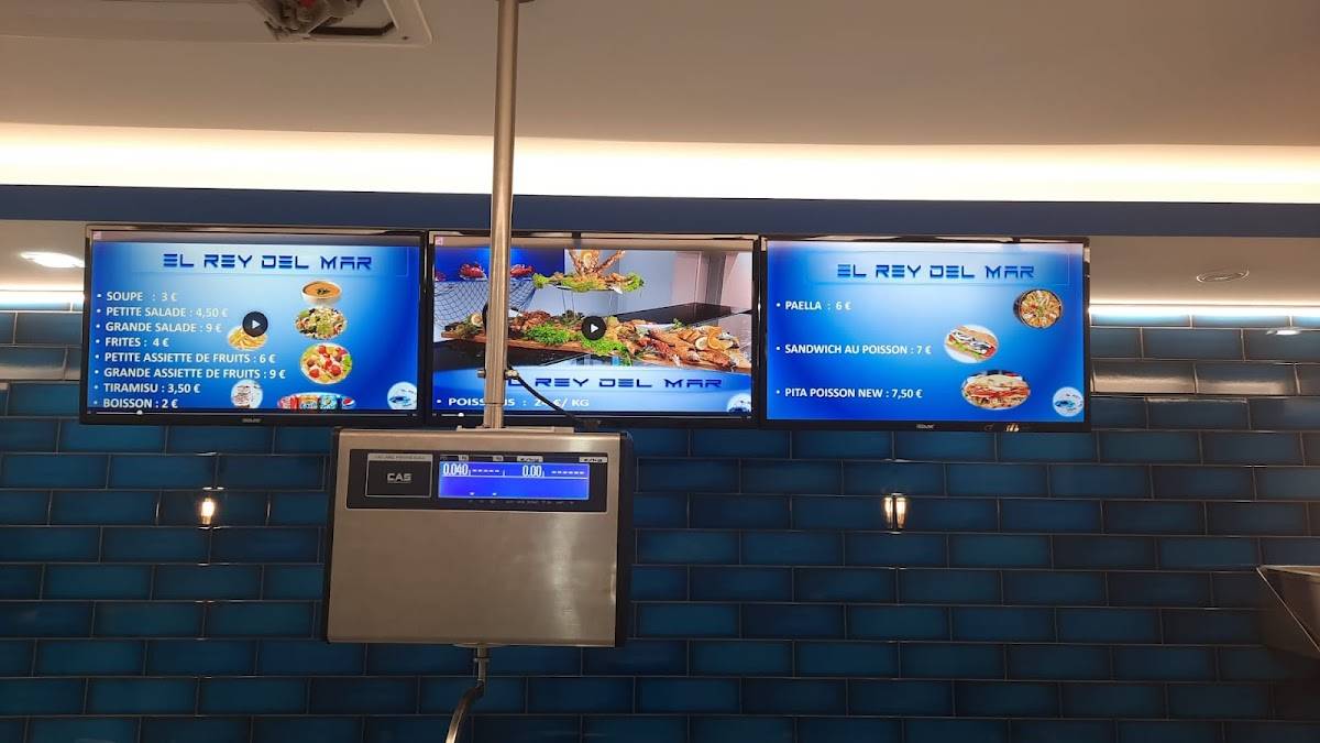 Menu at EL REY DEL MAR, Liège