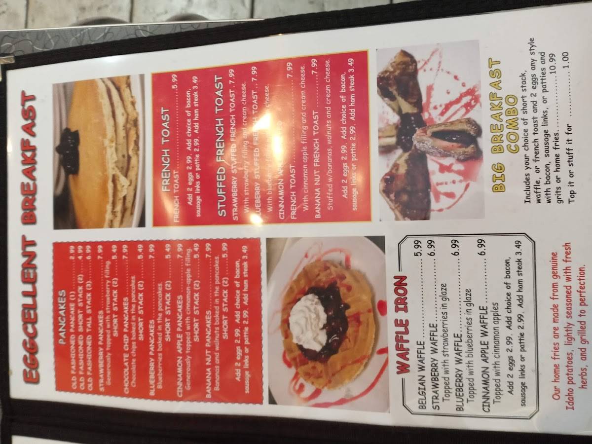 Menu at Egg City Diner restaurant, Haines City, US Hwy 27