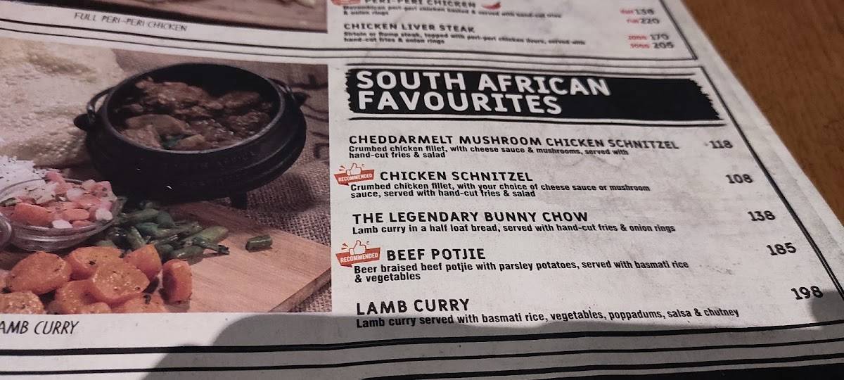 Menu at Eish!! Restaurant Secunda, Secunda