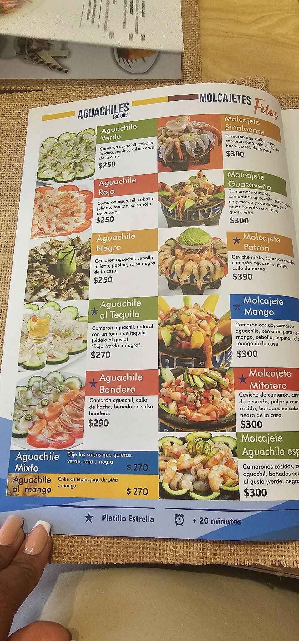 Menu at El Camarón Guasaveño Celaya restaurant, Celaya