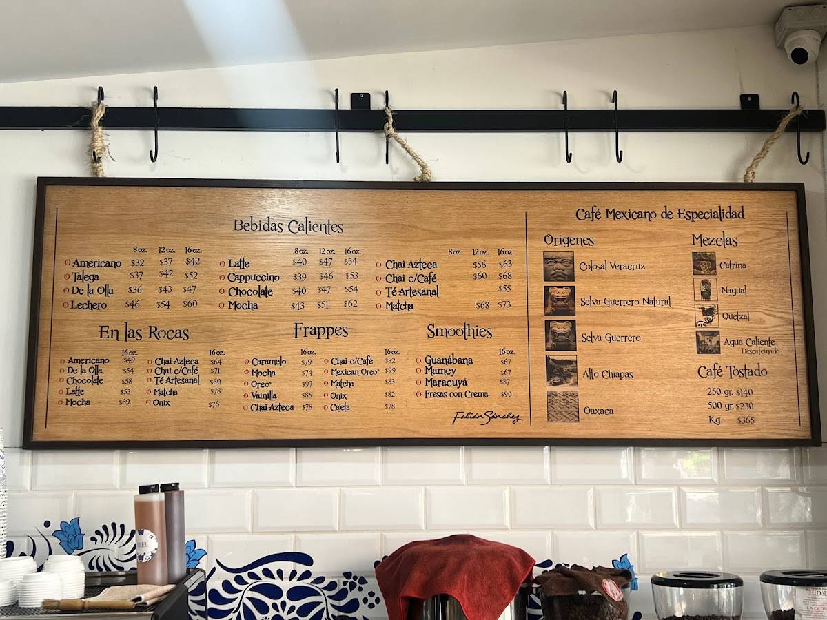 Menu at El Hidalgo Playas de Tijuana, Tijuana