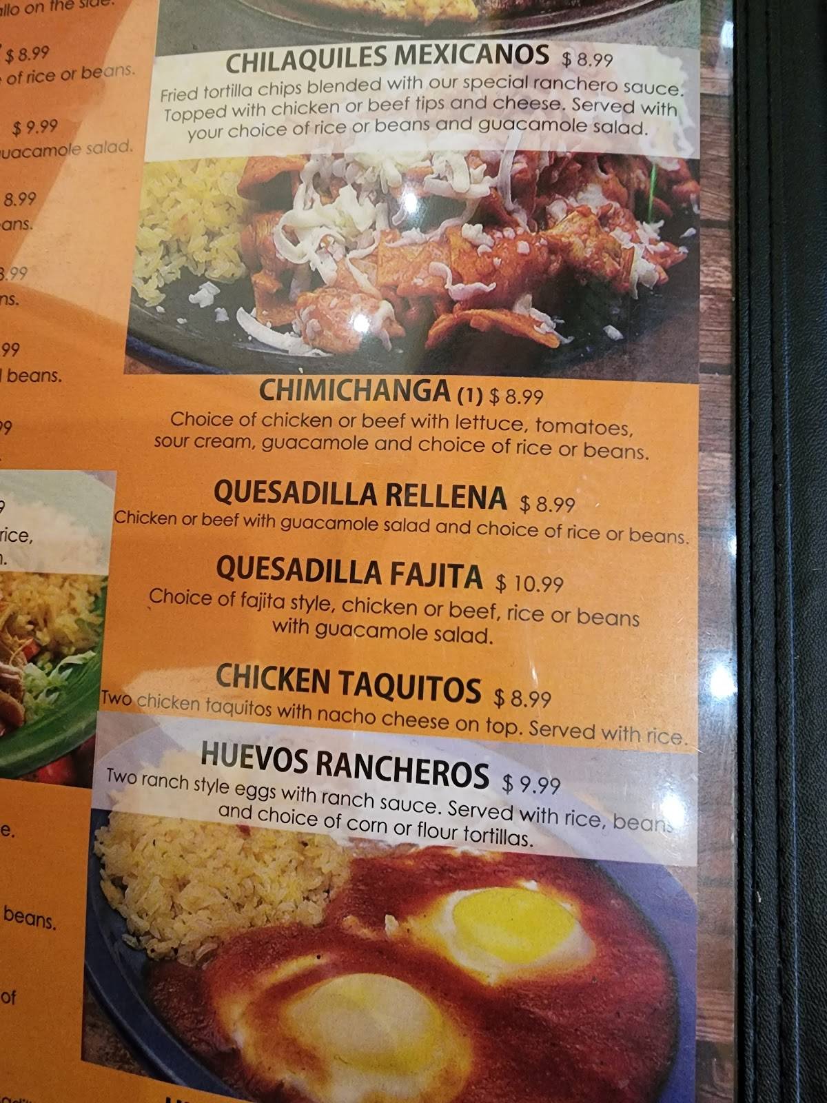 Menu at El Loro Mexican Restaurant, Detroit Lakes