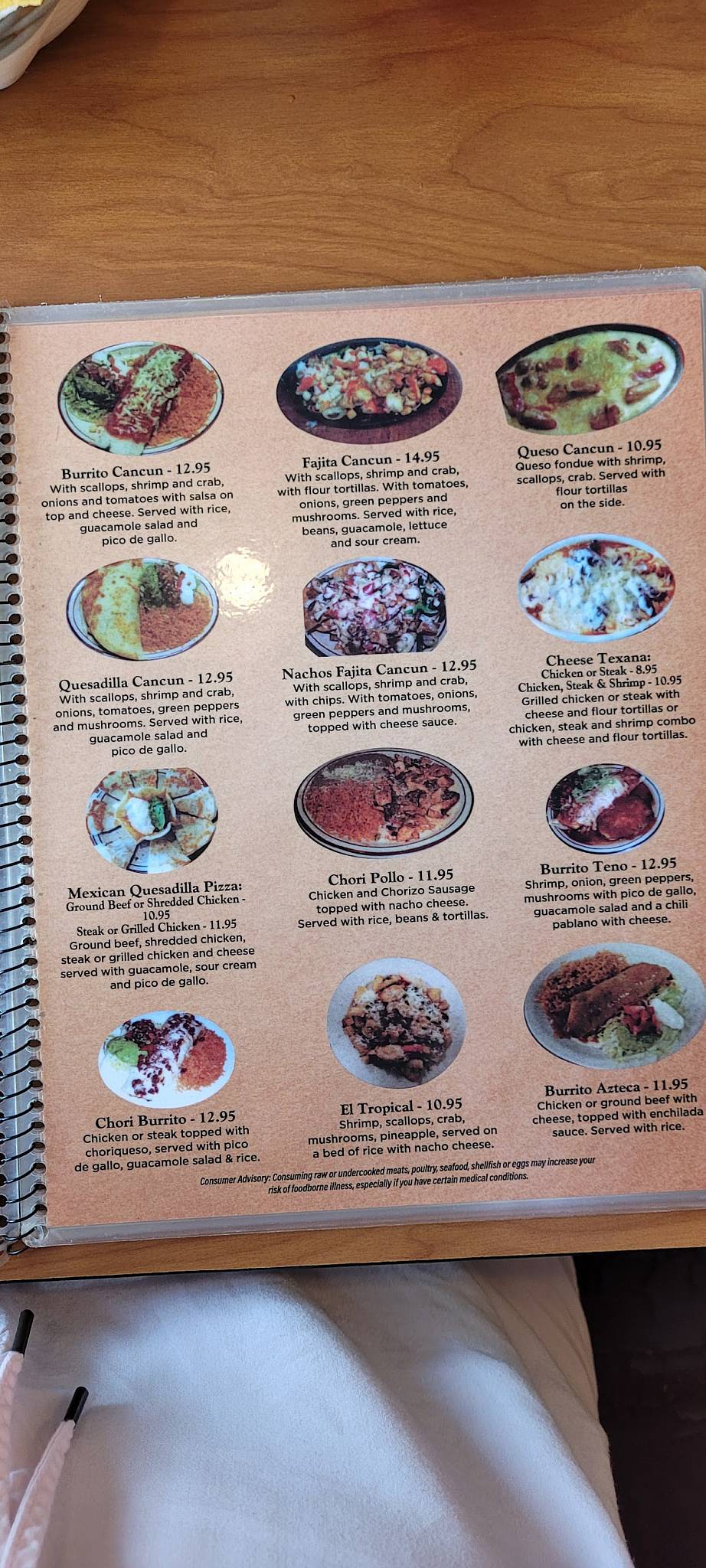 Menu at El Manzanillo restaurant, Blairsville, 51 Earnest St