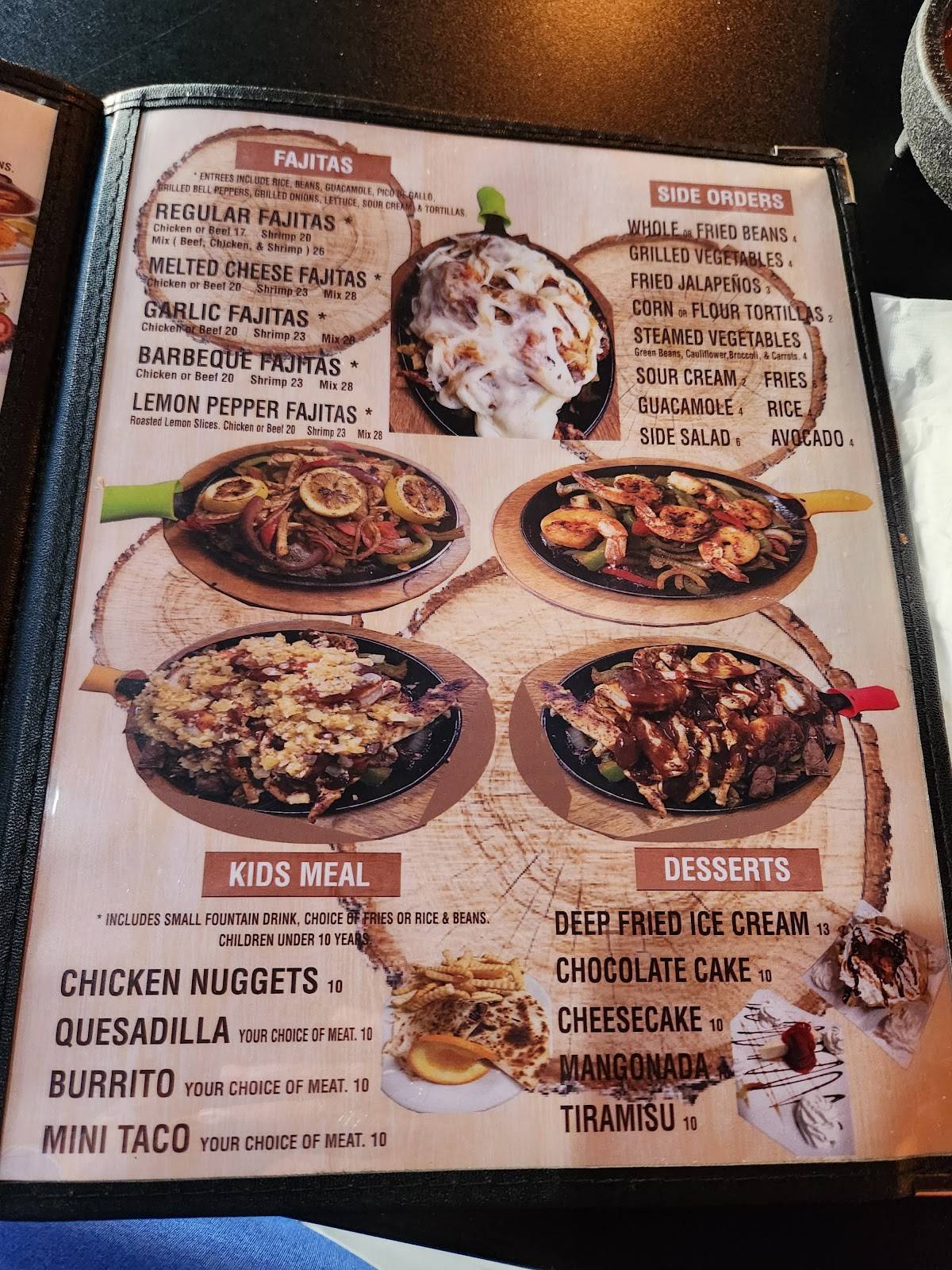 Menu at El Picosito restaurant, Gustine, 479 5th St