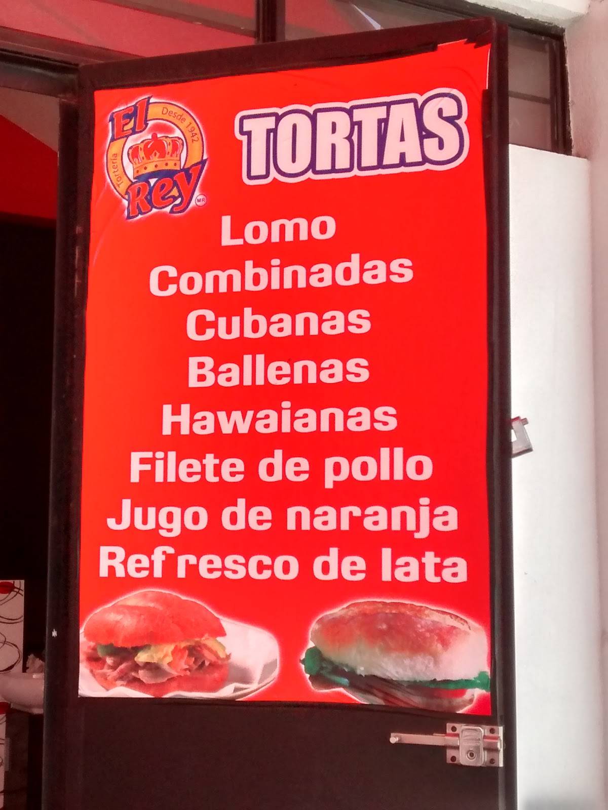 Menu at El Rey Tortas restaurant, San Luis Potosi, Mercado San Luis 400