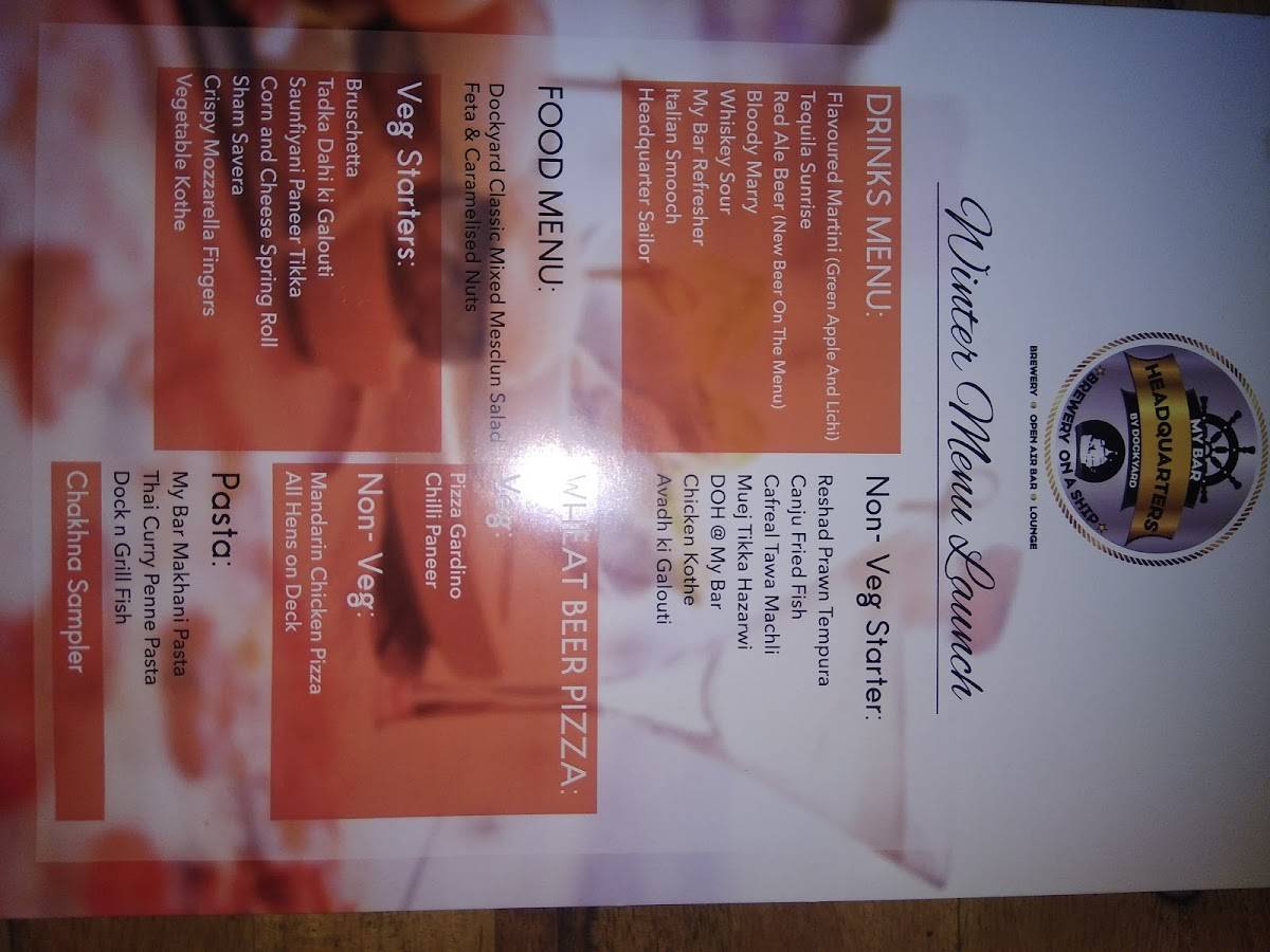 Menu at El Vino Nightclub Gurugram, Gurugram