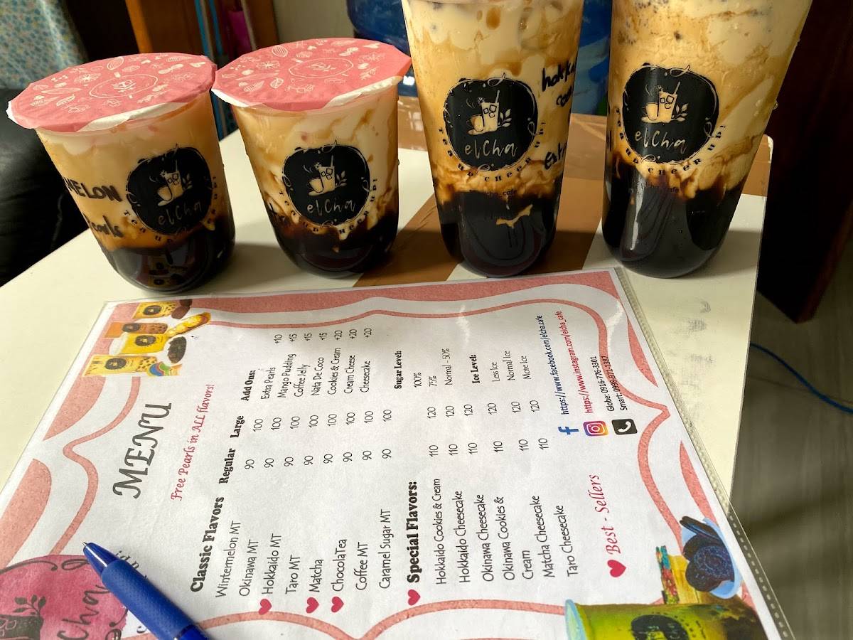 Menu at El Cha Cafe, Cebu City