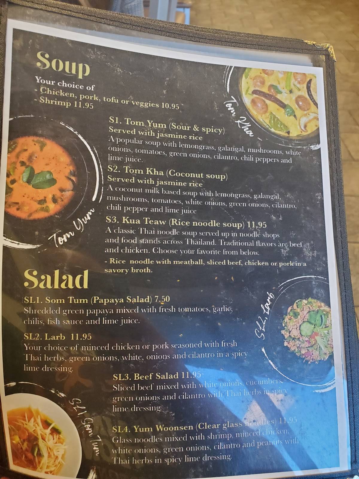 Menu at Totally Thai restaurant, Elizabeth City